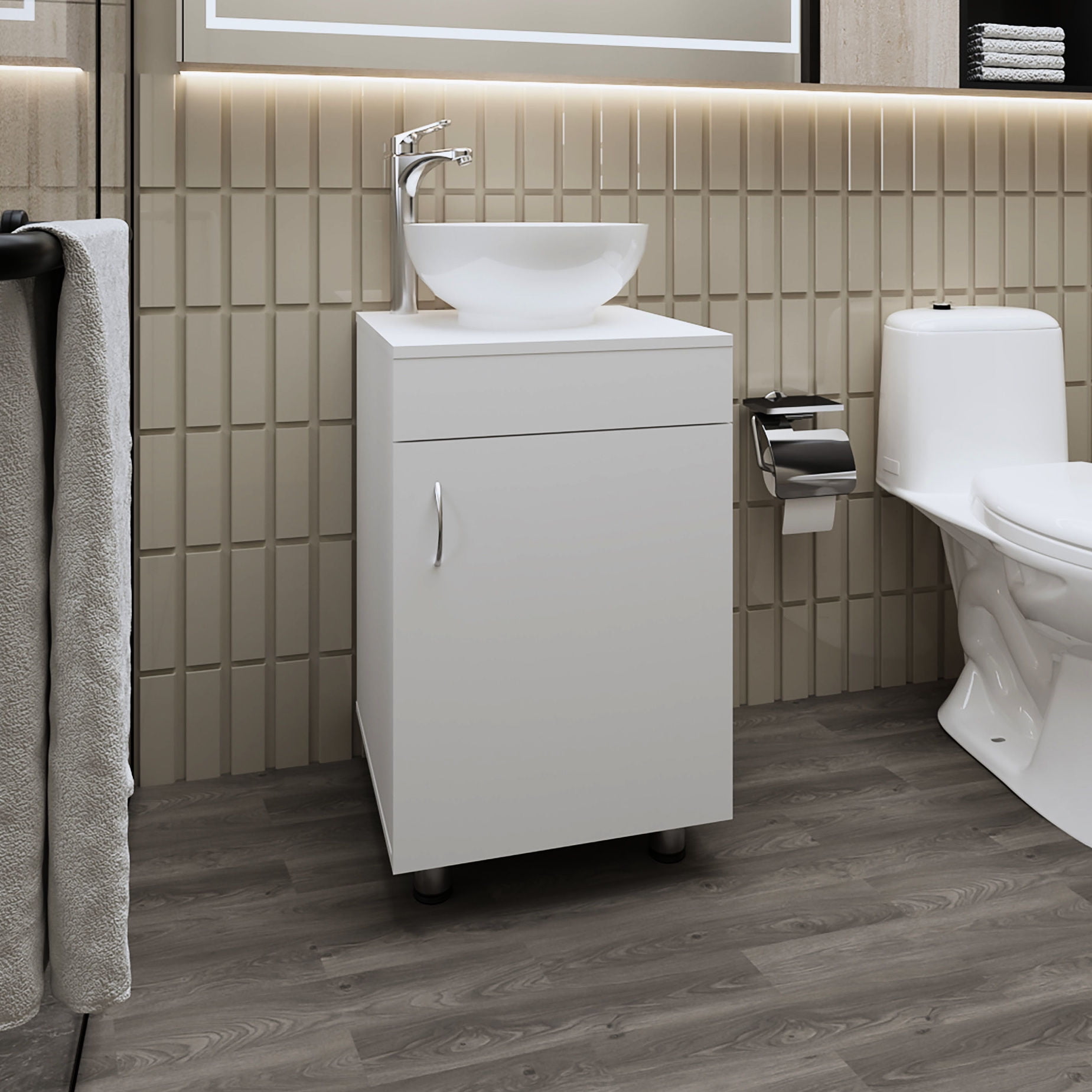 Bathroom Vanity | Space - saving for Small Bathrooms | Particle Board ...