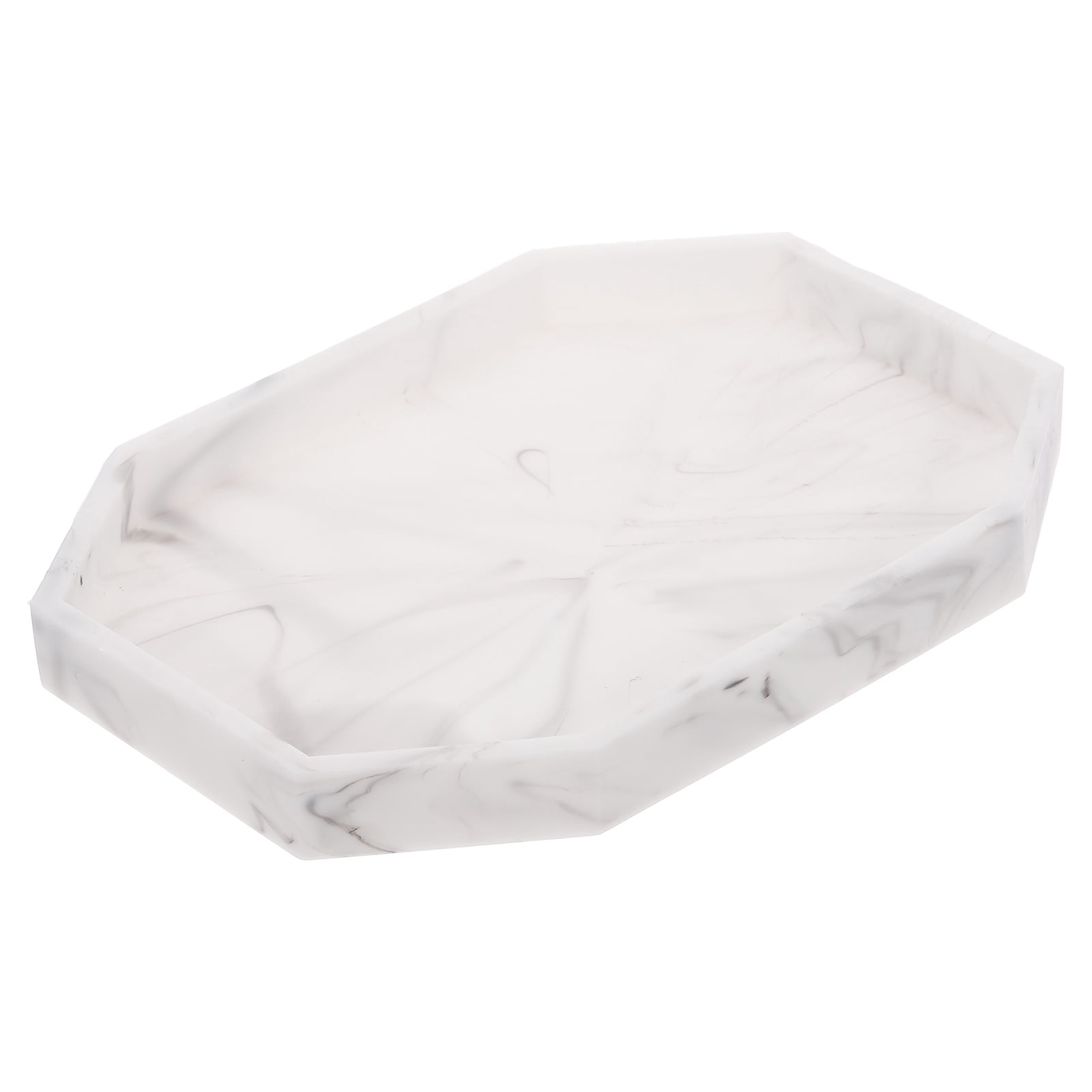 Bathroom Vanity Tray, 7.9" x 6" Octagon Silicone Soap Dispenser Trays ...