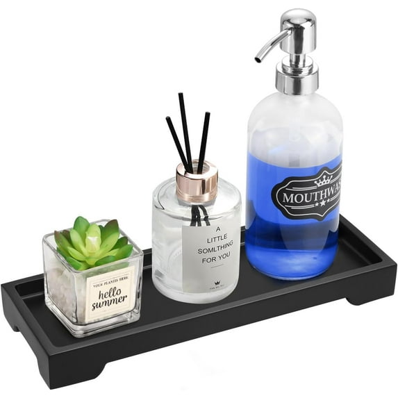 Bathroom Vanity Tray, Resin Toilet Tank Tray, Kitchen Trays, 11" x 4 ...