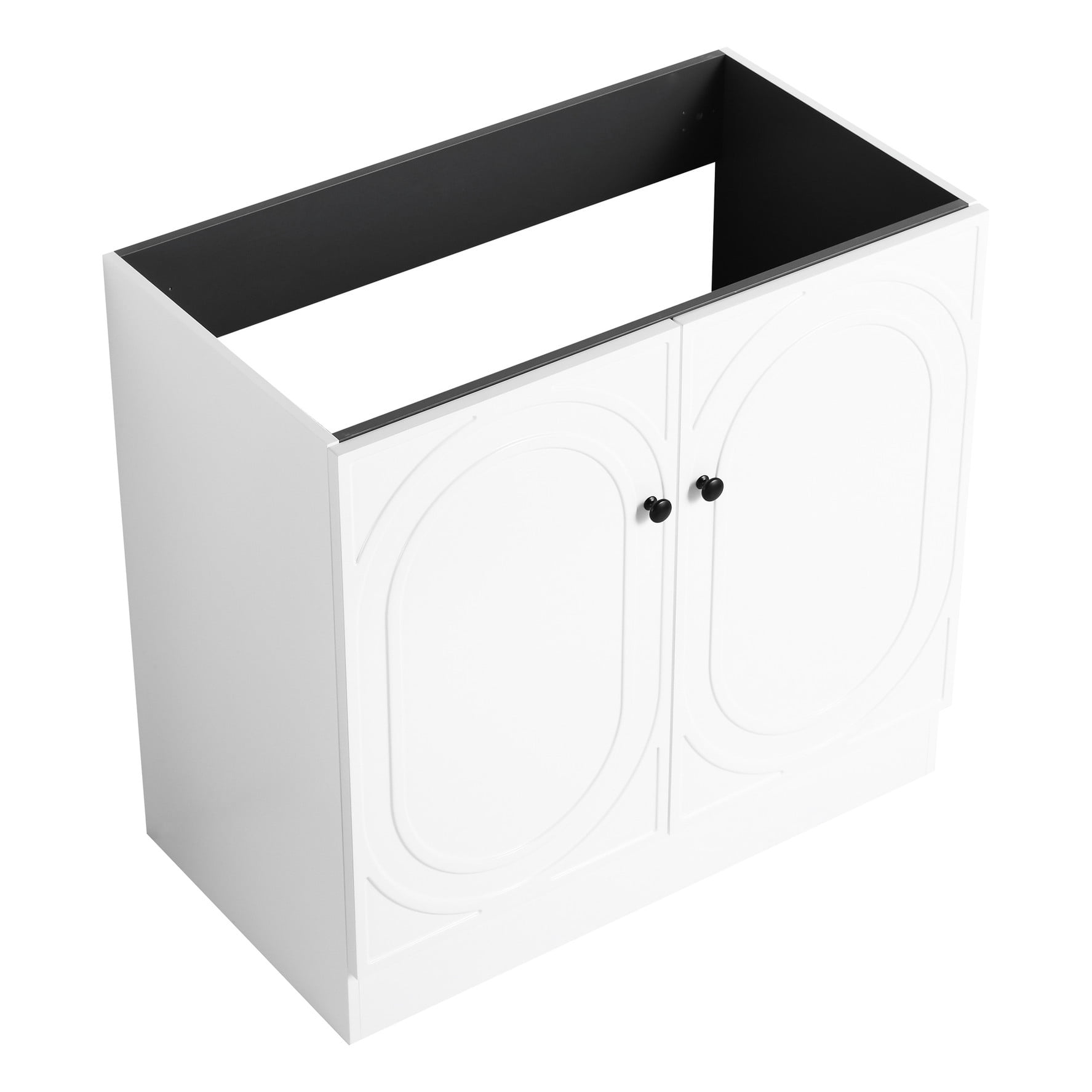 Bathroom Vanity Unit / 36" Design, Metal Handles, Soft-Close Feature ...