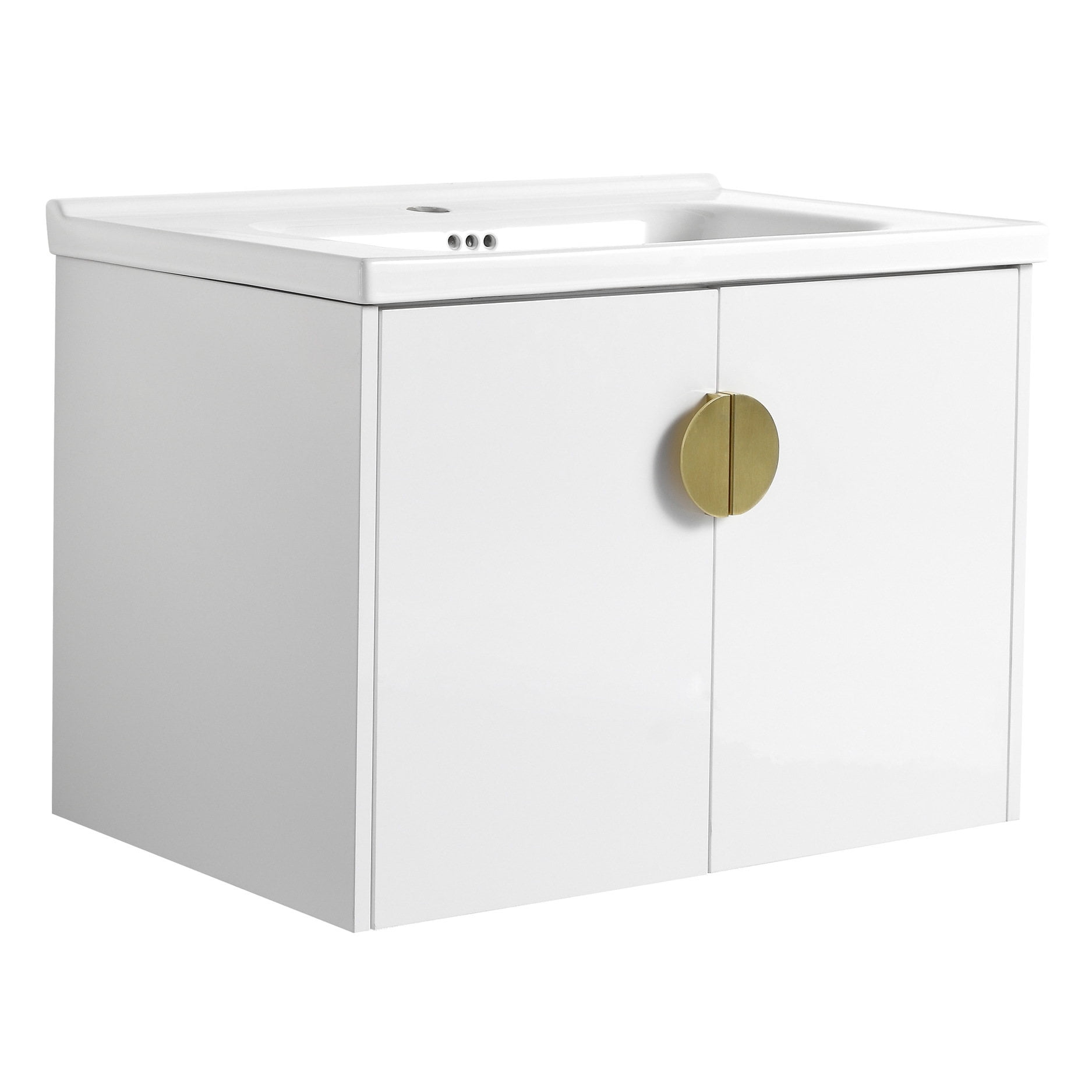 Bathroom Vanity with 28 Inch Sink | Wall Mounted for Simple Bathroom ...
