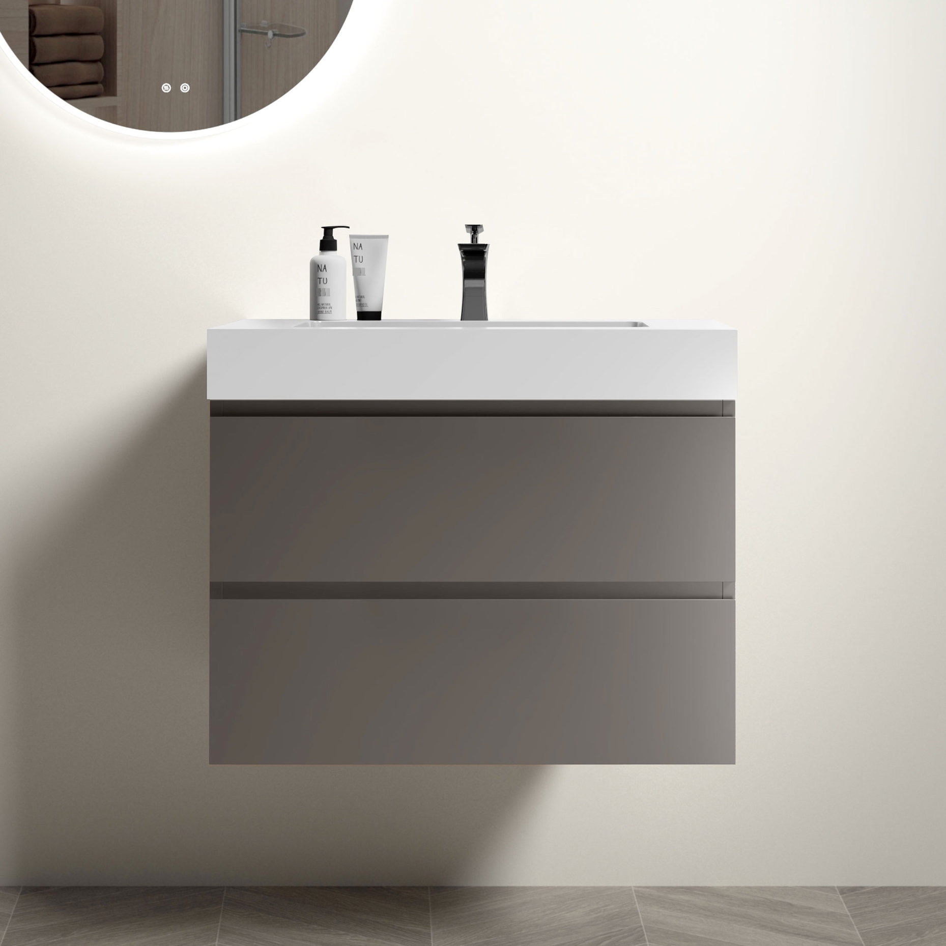 Bathroom Vanity with Integrated Design | Silent Drawer Glides | Eco ...