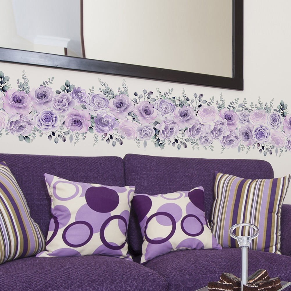 Bathroom Waist Line Wall Stickers Waterproof Peel & Art Mural ...