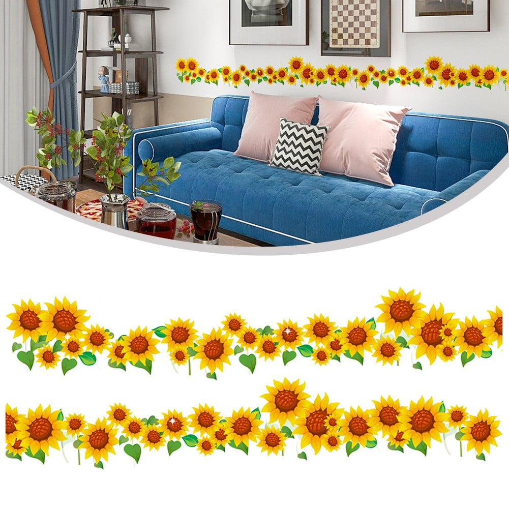 Bathroom Waist Line Wall Stickers Waterproof Peel & Stick Art Mural ...