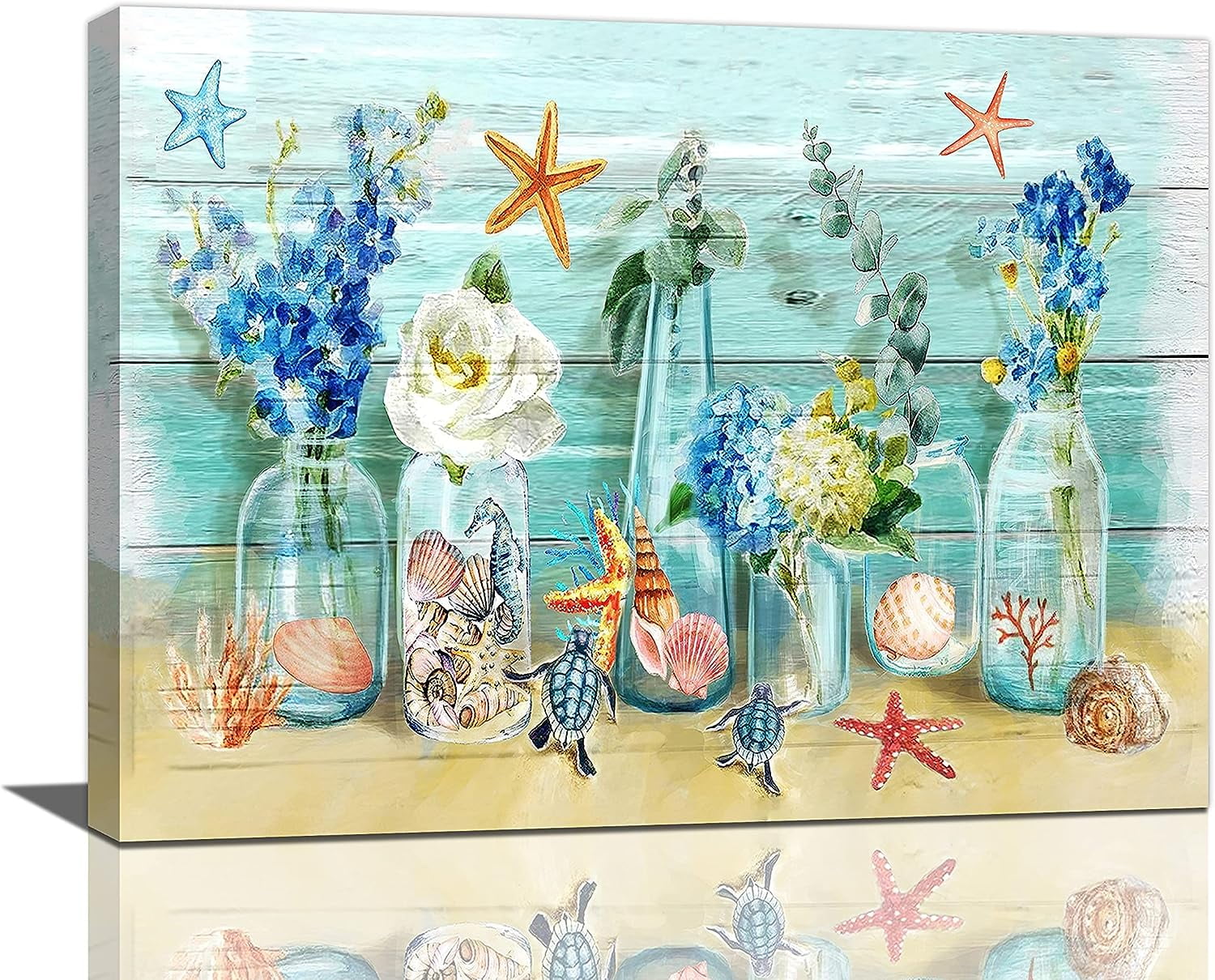 Bathroom Wall Art Floral Bathroom Pictures for Wall Flower Mason Jar ...