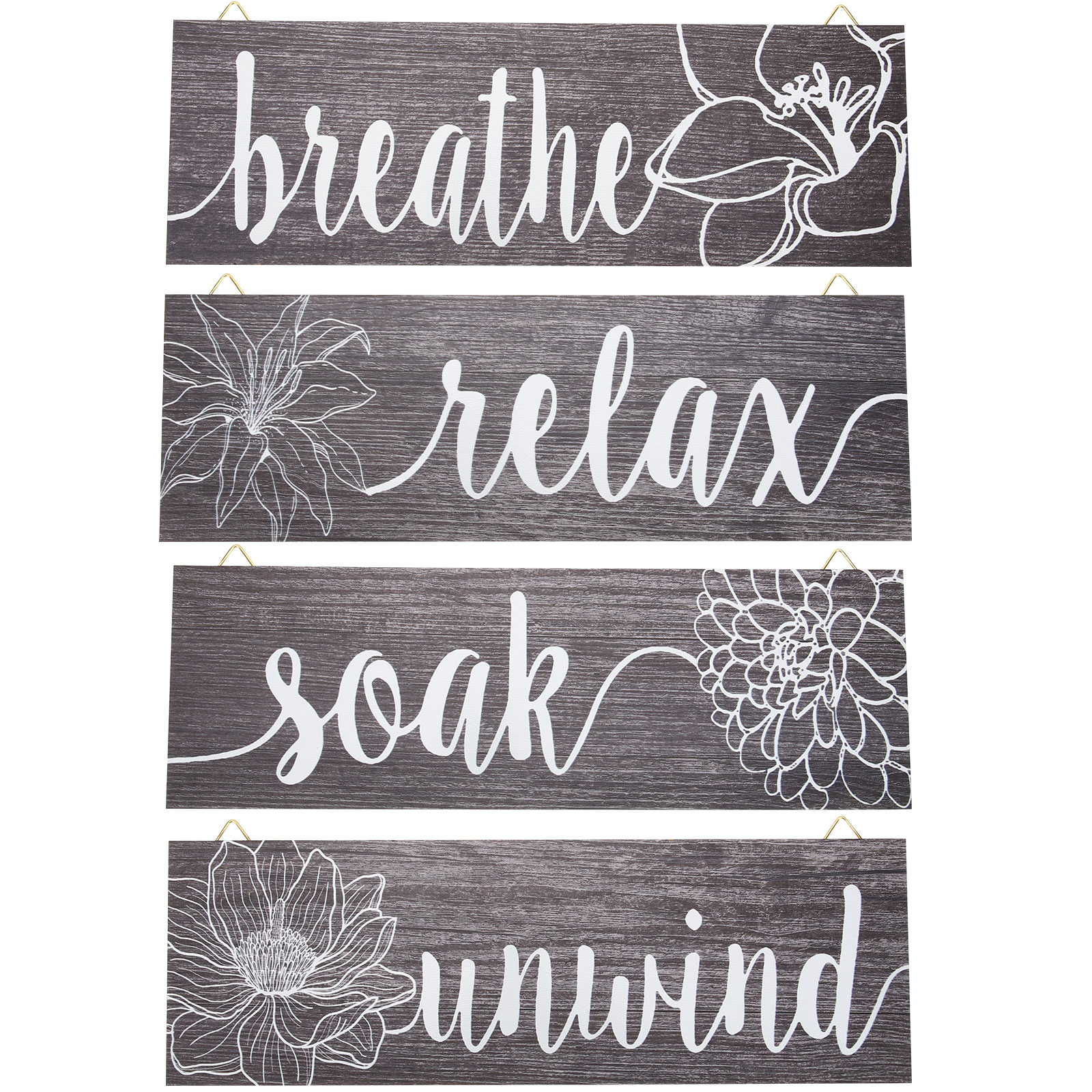 Bathroom Wall Art1 Set Bathroom Wall Pendant Rustic Style Wall Hanging ...