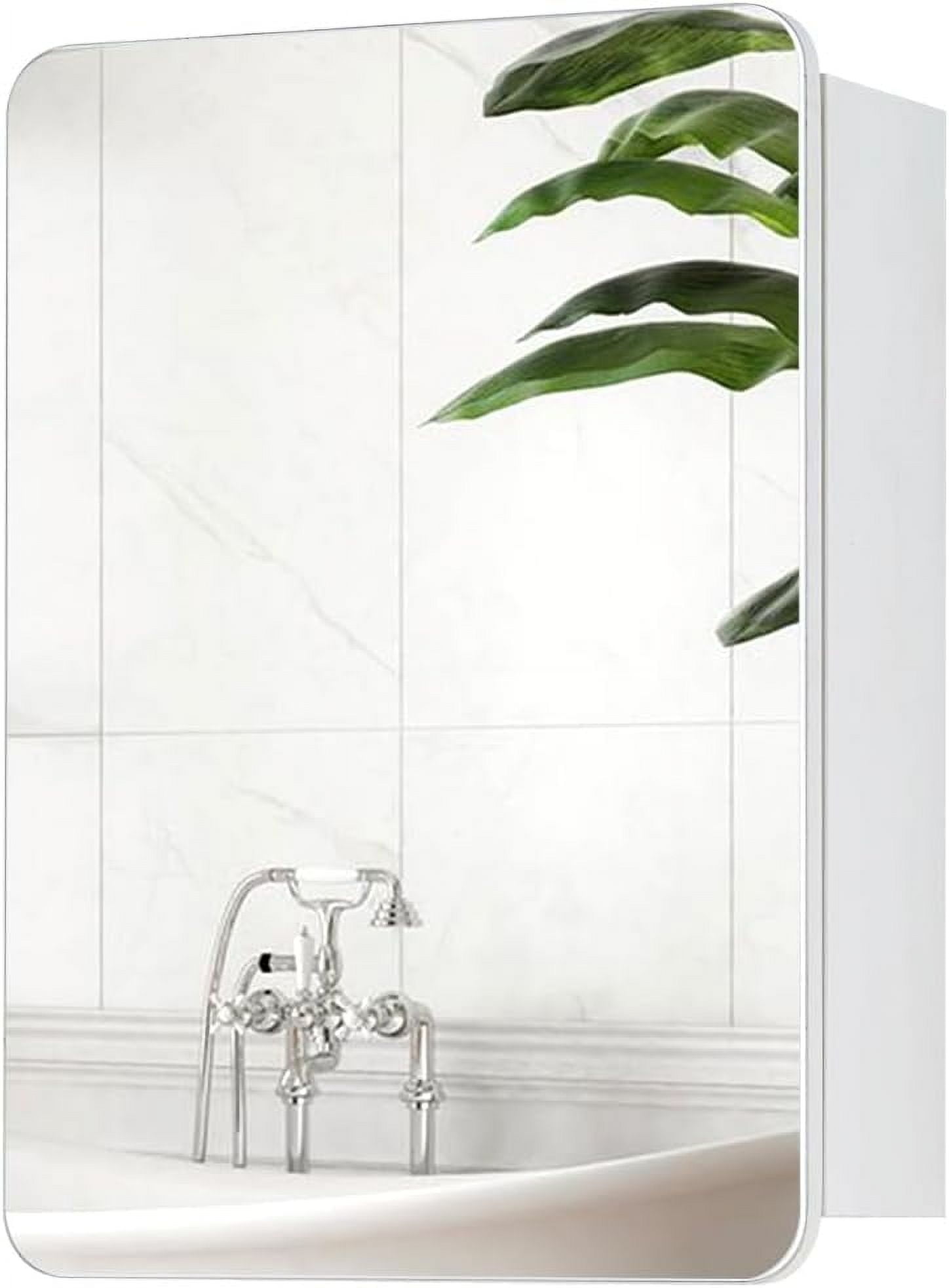 Bathroom Wall Cabinet Medicine Mirror Cabinet with 3X Magnifier, Wall ...