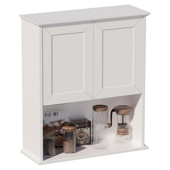 Bathroom Wall Cabinet，Over The Toilet Storage Cabinet with 2 Doors ...