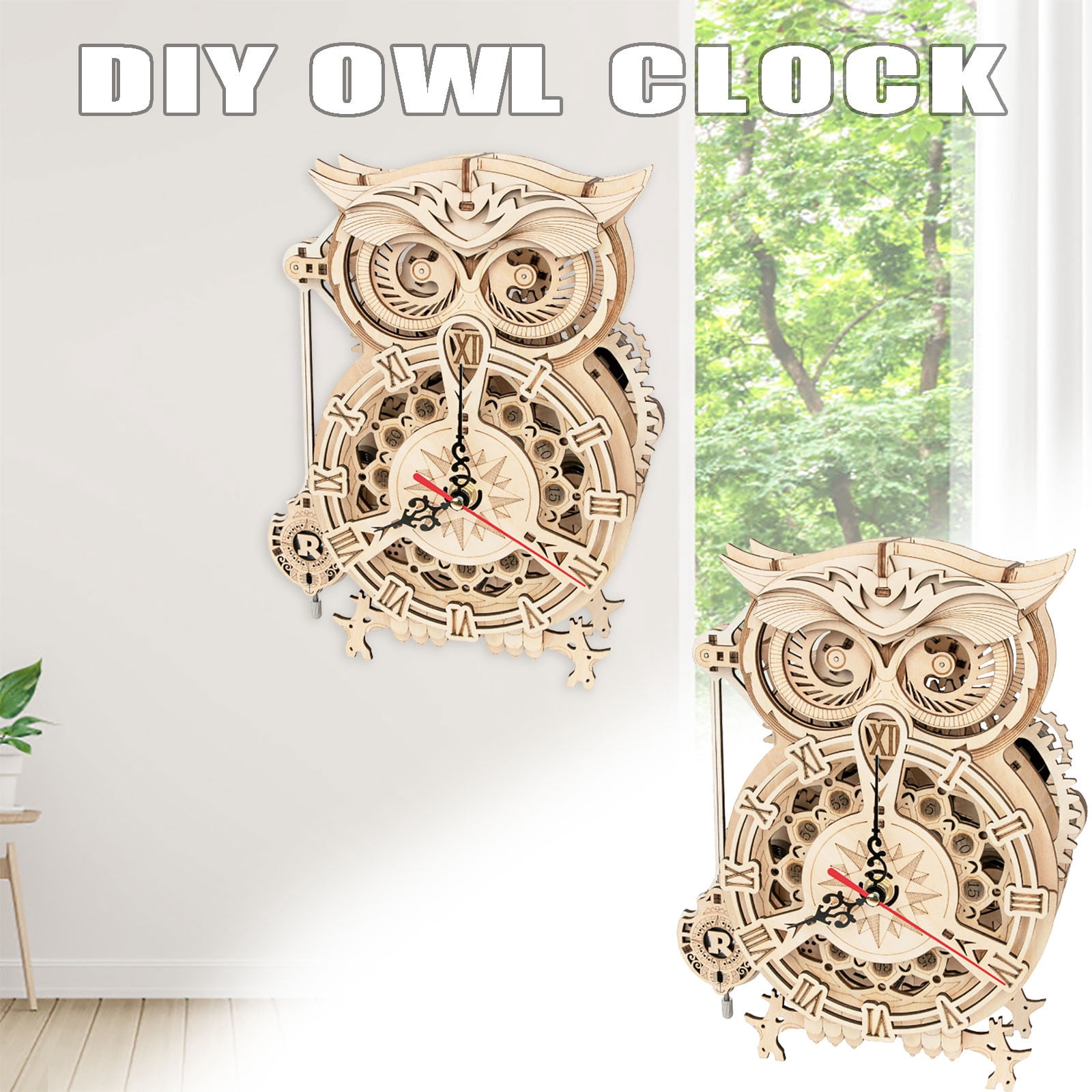 Bathroom Wall Clock Pink Living Room Decor Battery Clock Movement ...