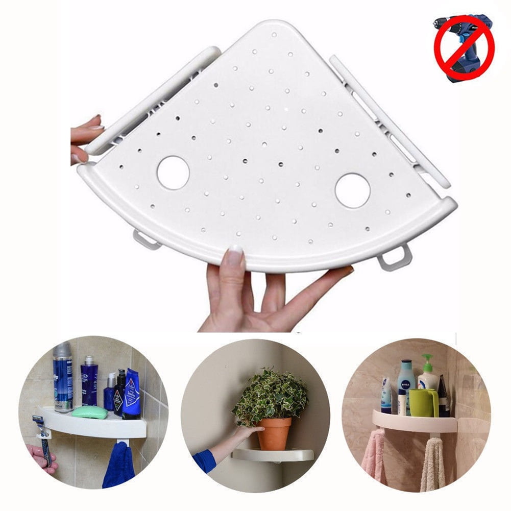Bathroom Wall Corner Shelf Organizer, Kitchen Corner Storage Rack Non ...