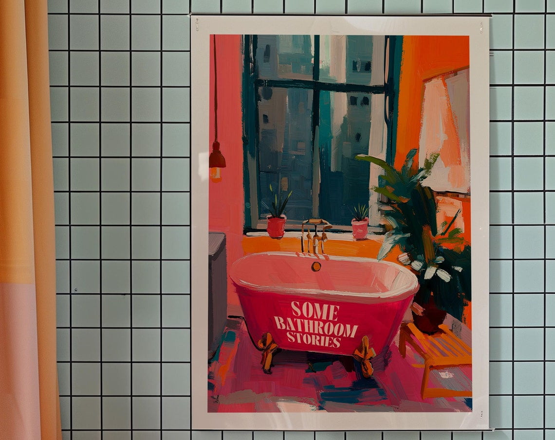 Bathroom Wall Decor, Humorous Posters, Funny Bathroom Art, Typography ...