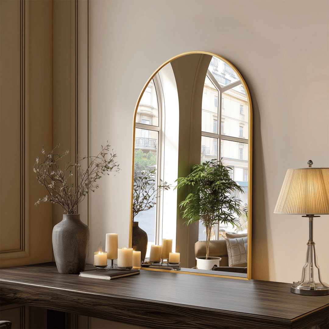 Bathroom Wall Mirror, Metal Frame Vanity Mirror For Bedroom, Entryway ...
