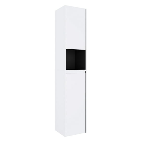Bathroom Wall - Mounted Cabinet / 1 Shelf, Durable Plywood, Sleek ...