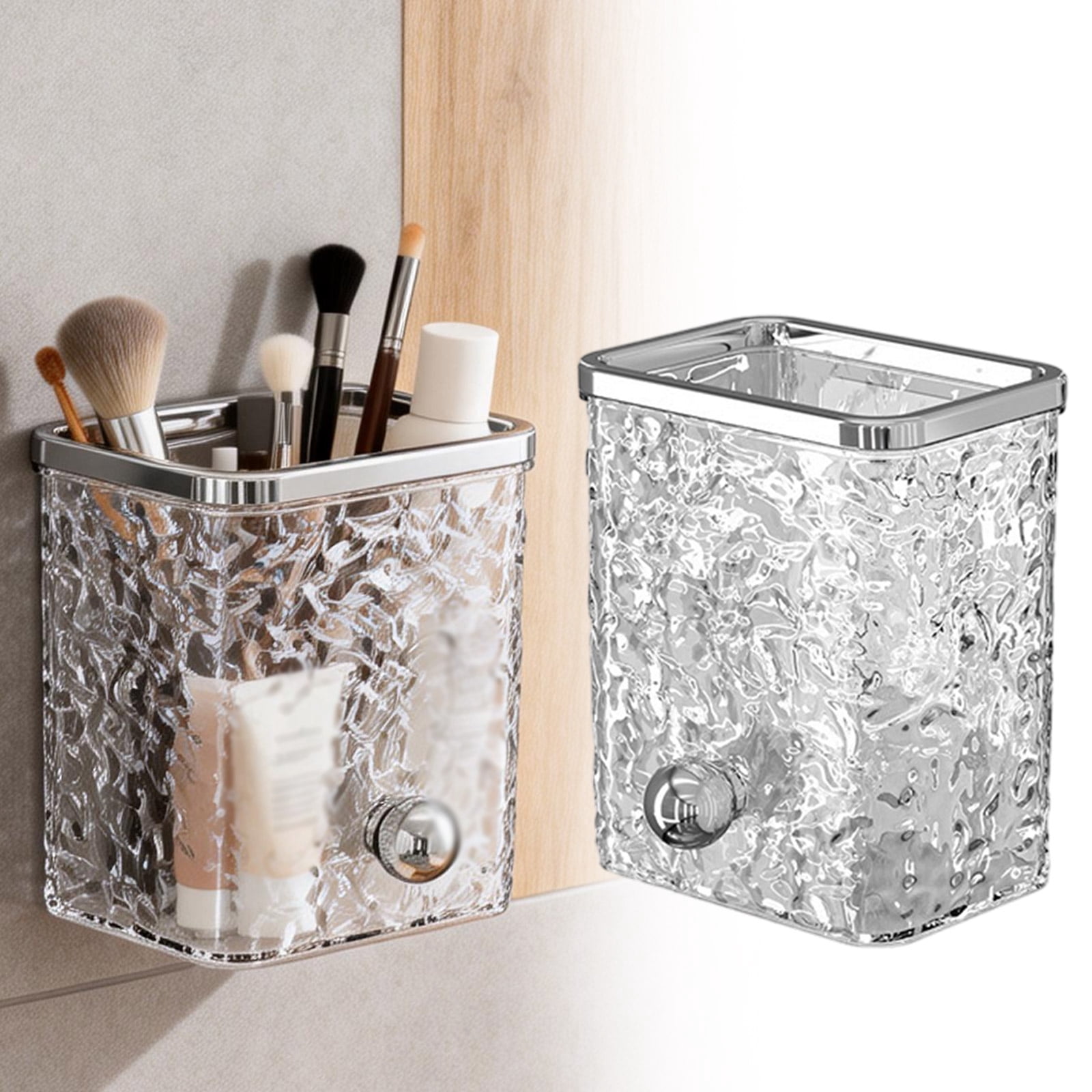 Bathroom Wall Organizer,Kitchen Storage Box Toiletries Holder,No Drill ...
