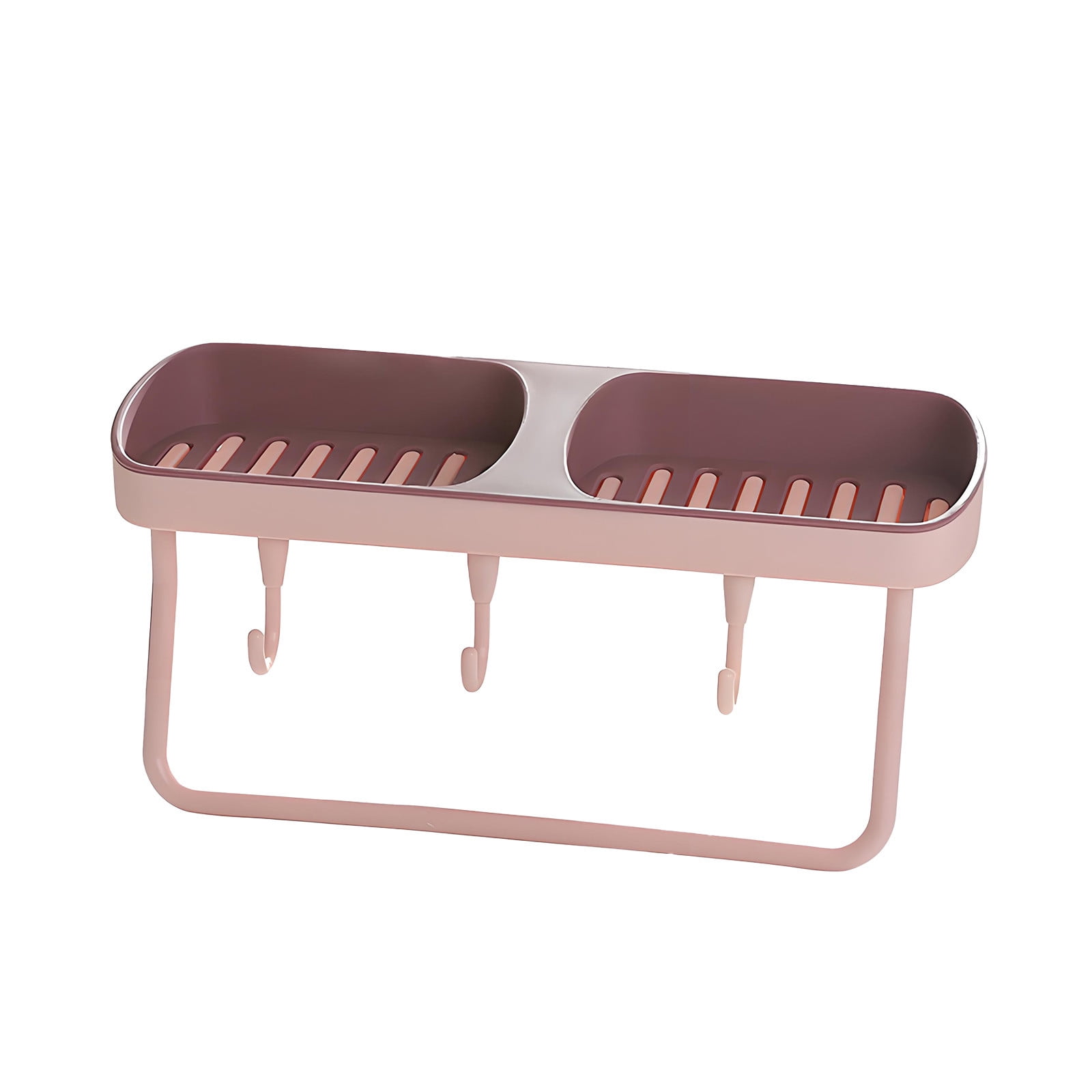 Bathroom Wall-mounted Racks Suction Cup Corner Shower Shelf Shampoo ...