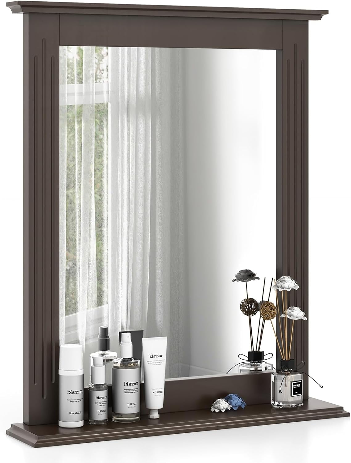 Bathroom Wall with Shelf, Rectangle Over Sink , Hanging Vanity for ...