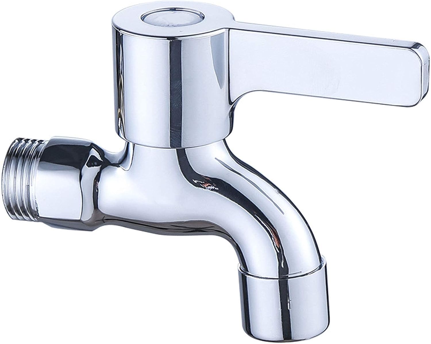 Bathroom Washing Machine Tap, Brass Single Hole Faucet with Cold Water ...