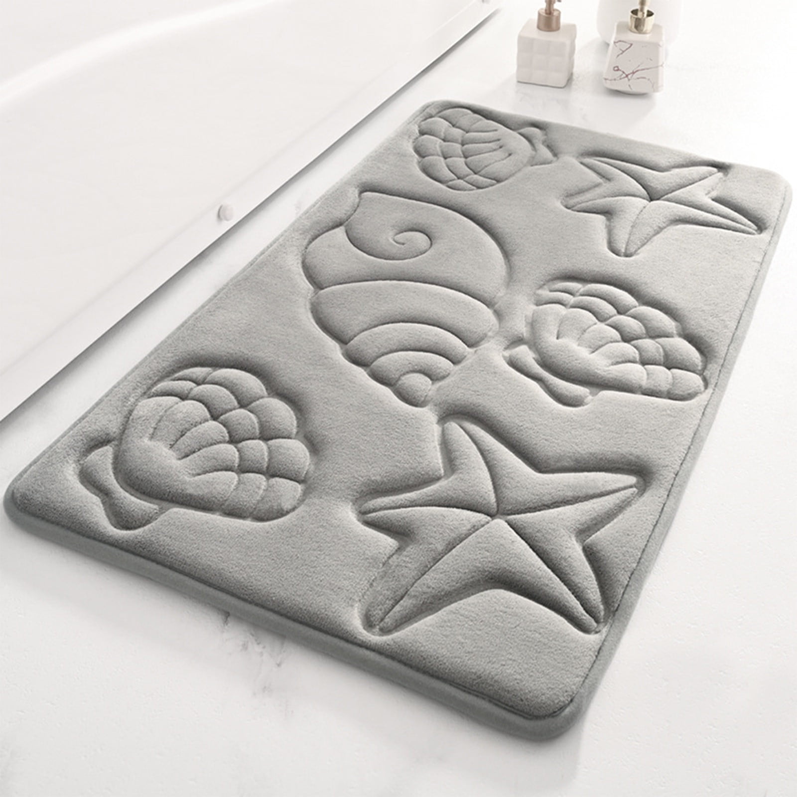 Bathroom Water Absorbent Door Mat 16x23.62in Non Slip Entry Rug for ...