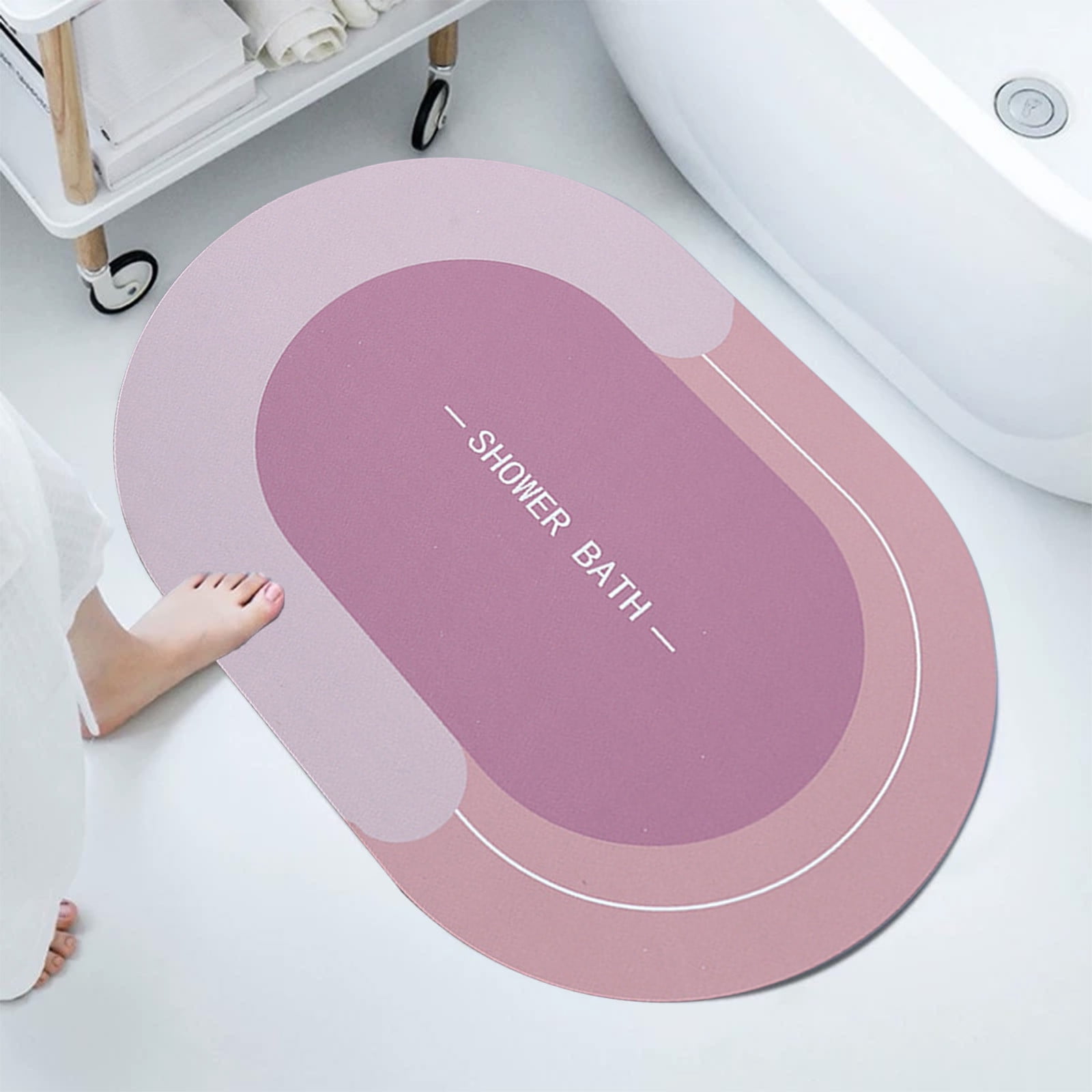 Bathroom Water Absorbent Floor Mats Bathroom Doorway Non Slip Foot Mats ...