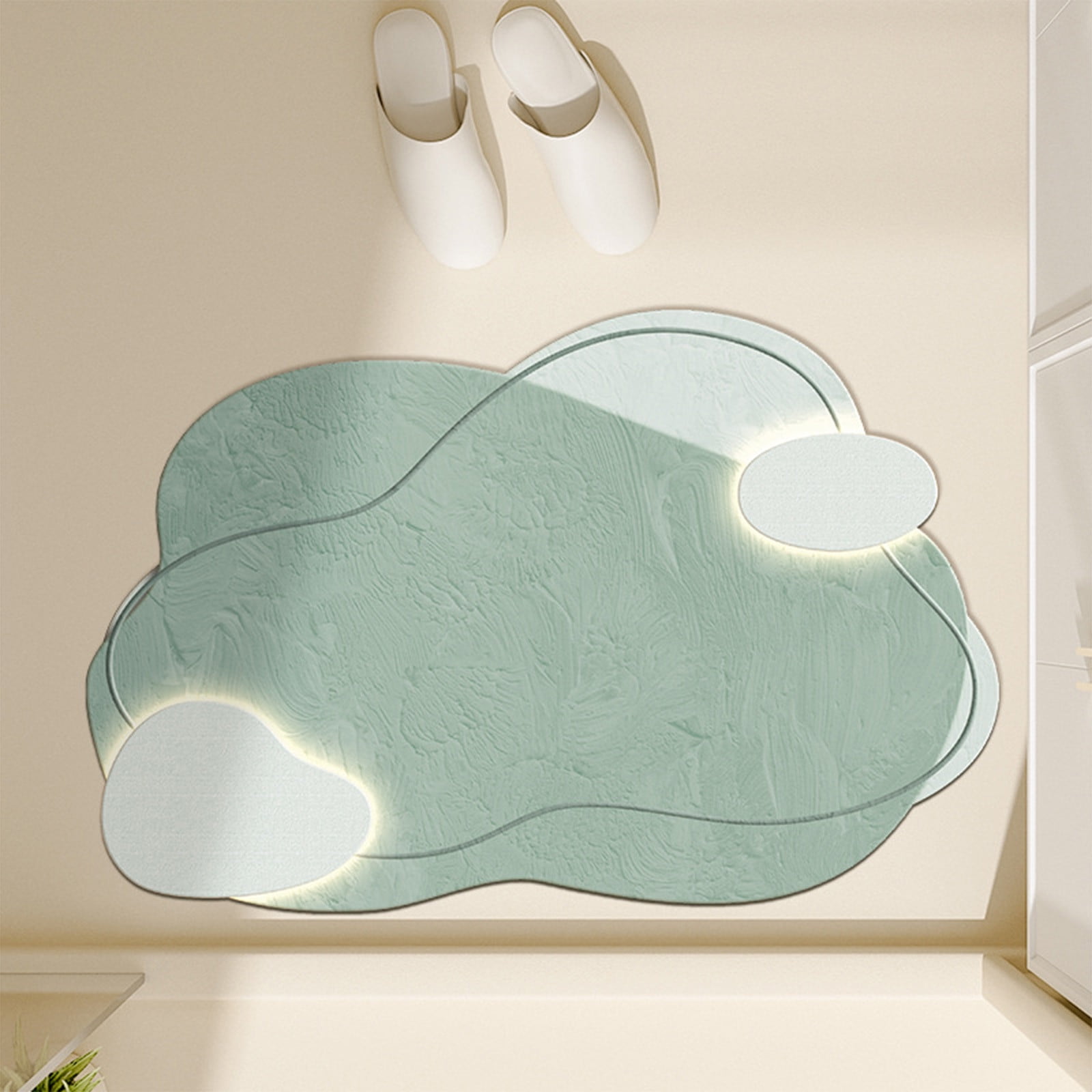 Bathroom Water Absorbent Floor Mats Bathroom Doorway Non Slip Foot Mats ...