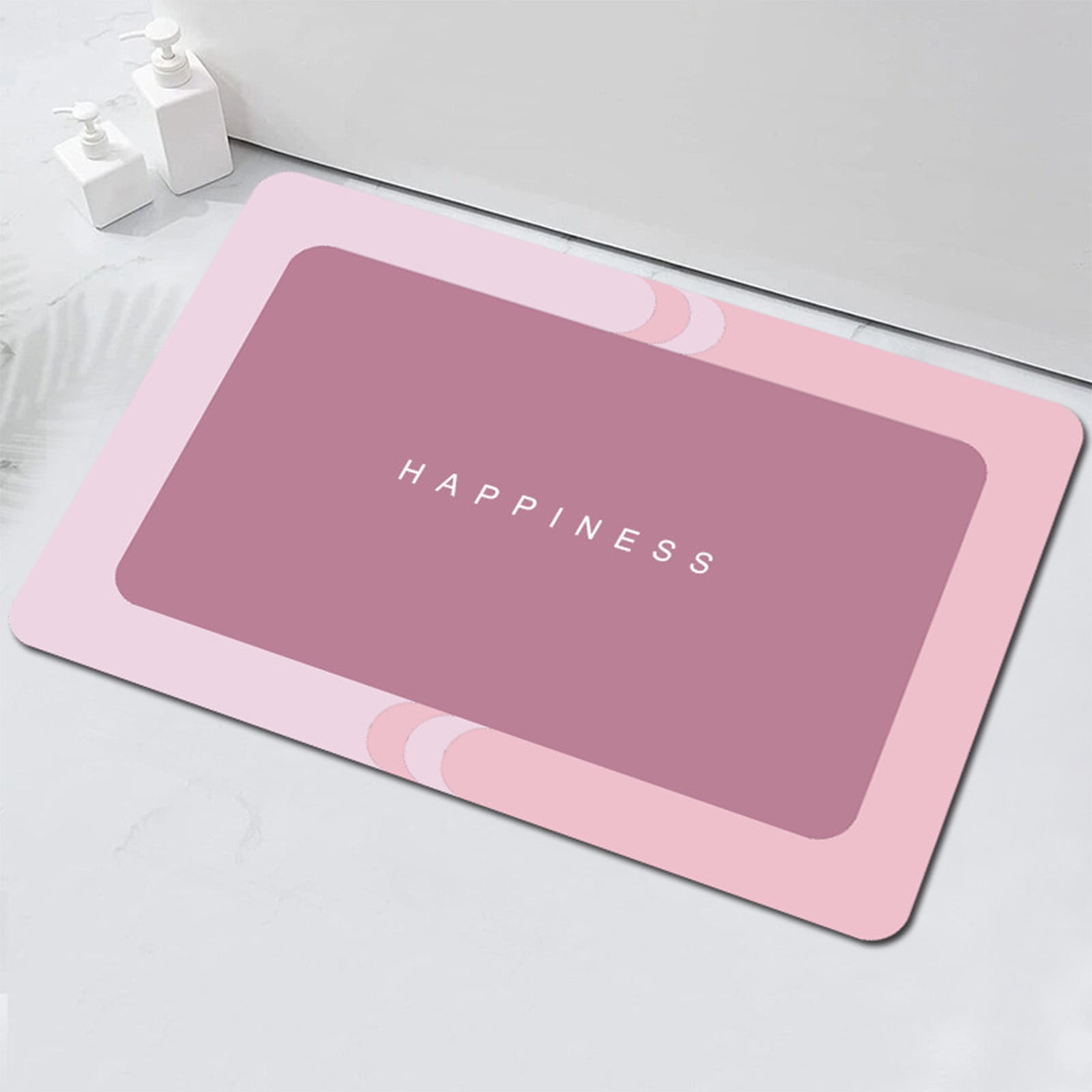 Bathroom Water Absorbent Modern Floor Mat | Super Soft Non Slip ...