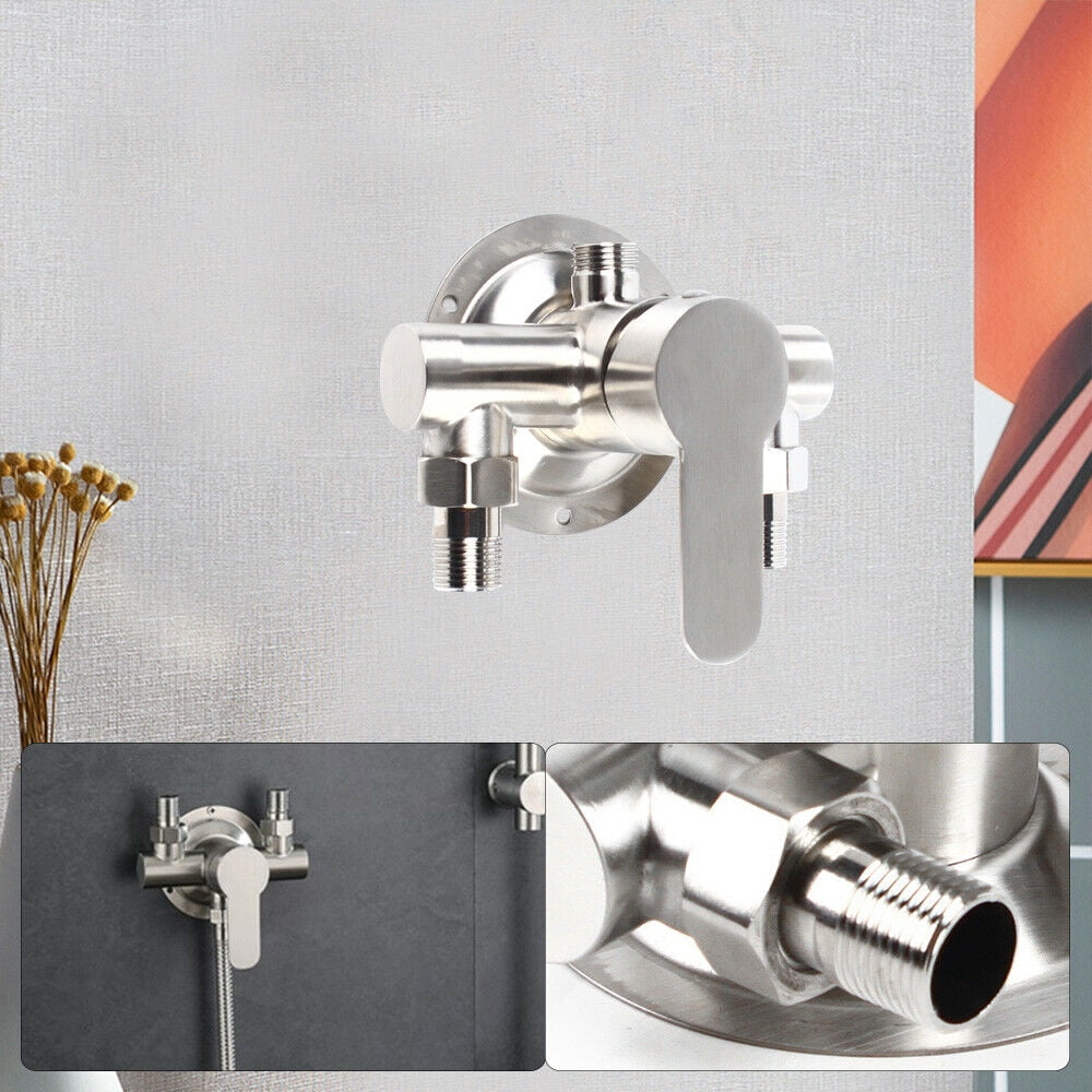 Bathroom Water Tap 1/2" Wall Mount Valve Shower Faucet Control Valve ...