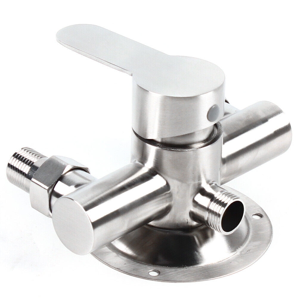 Bathroom Water Tap 1/2" Wall Mount Valve Shower Faucet Control Valve ...