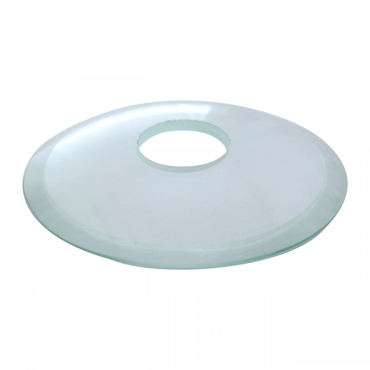 Renovators Supply 7'' Clear Glass Disc Plate for Waterfall Bathroom ...