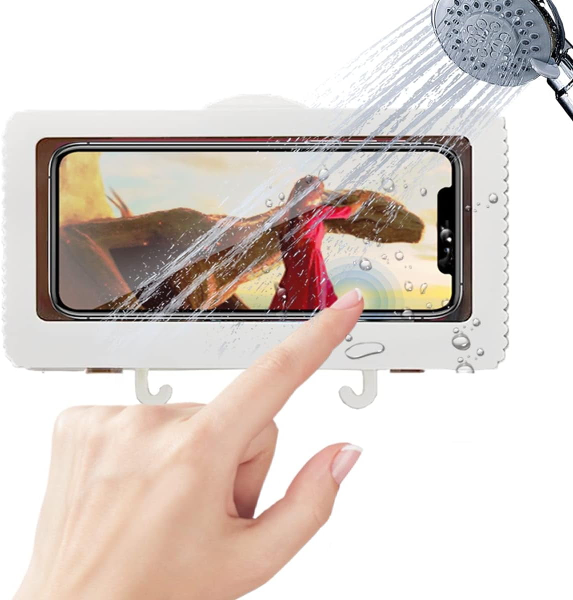 Bathroom Waterproof Phone Holder, Shower Phone Case Wall Mounted Phone ...