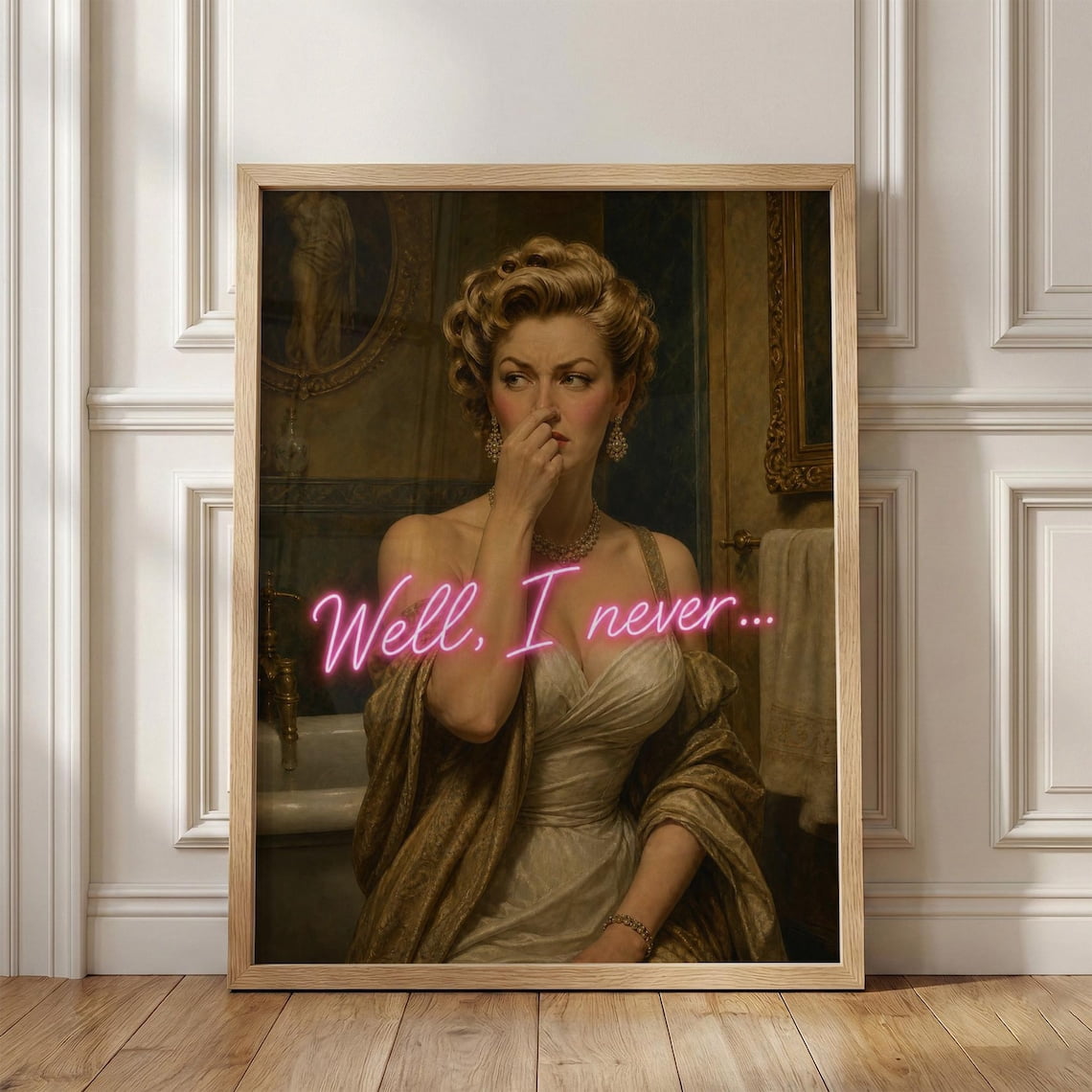 Bathroom Well I Never Quote For Or Guest Bathroom Poster Unframed Paper ...