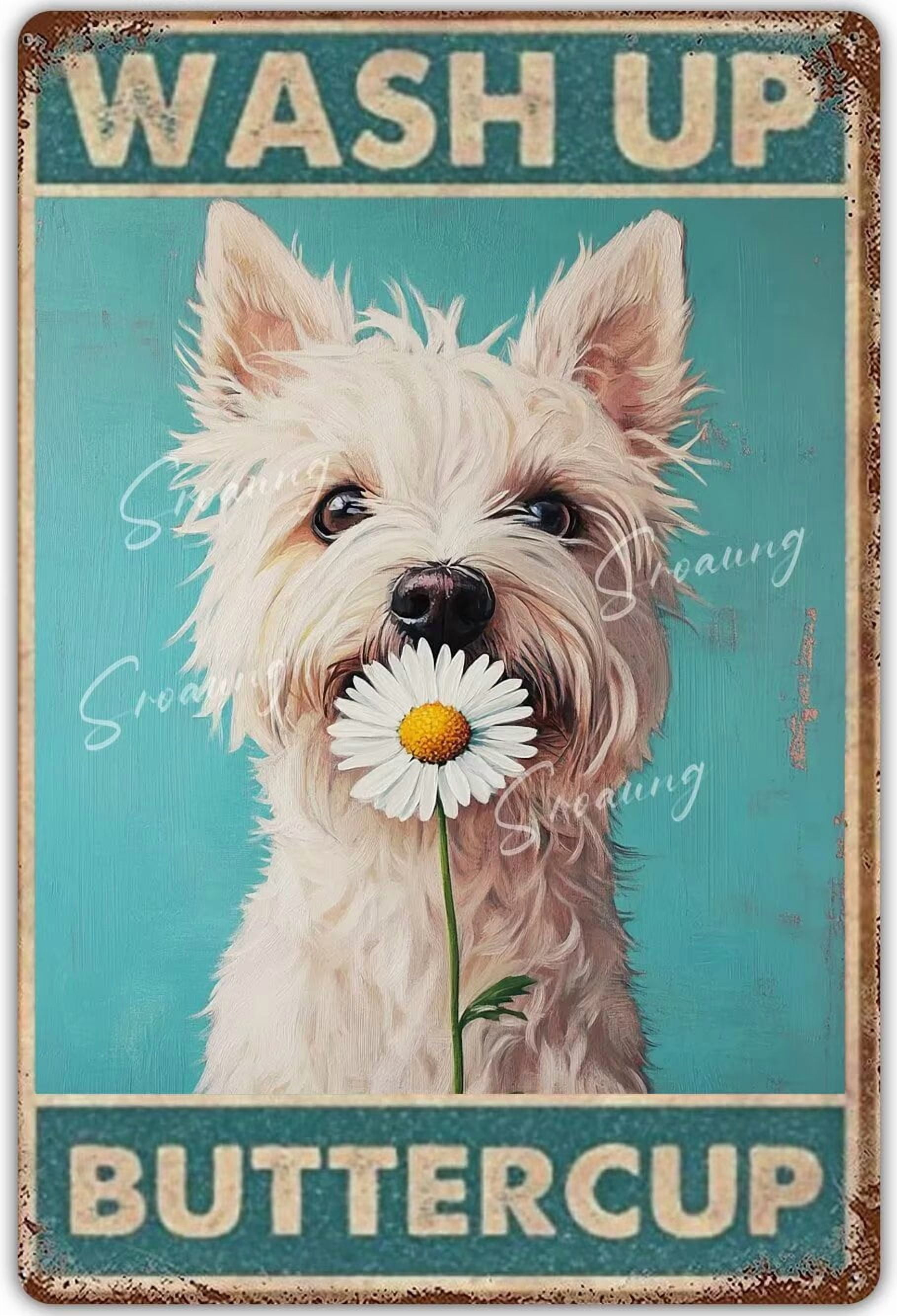 Bathroom Westie Diamond Painting Kits for Adults-Wash Up Buttercup ...