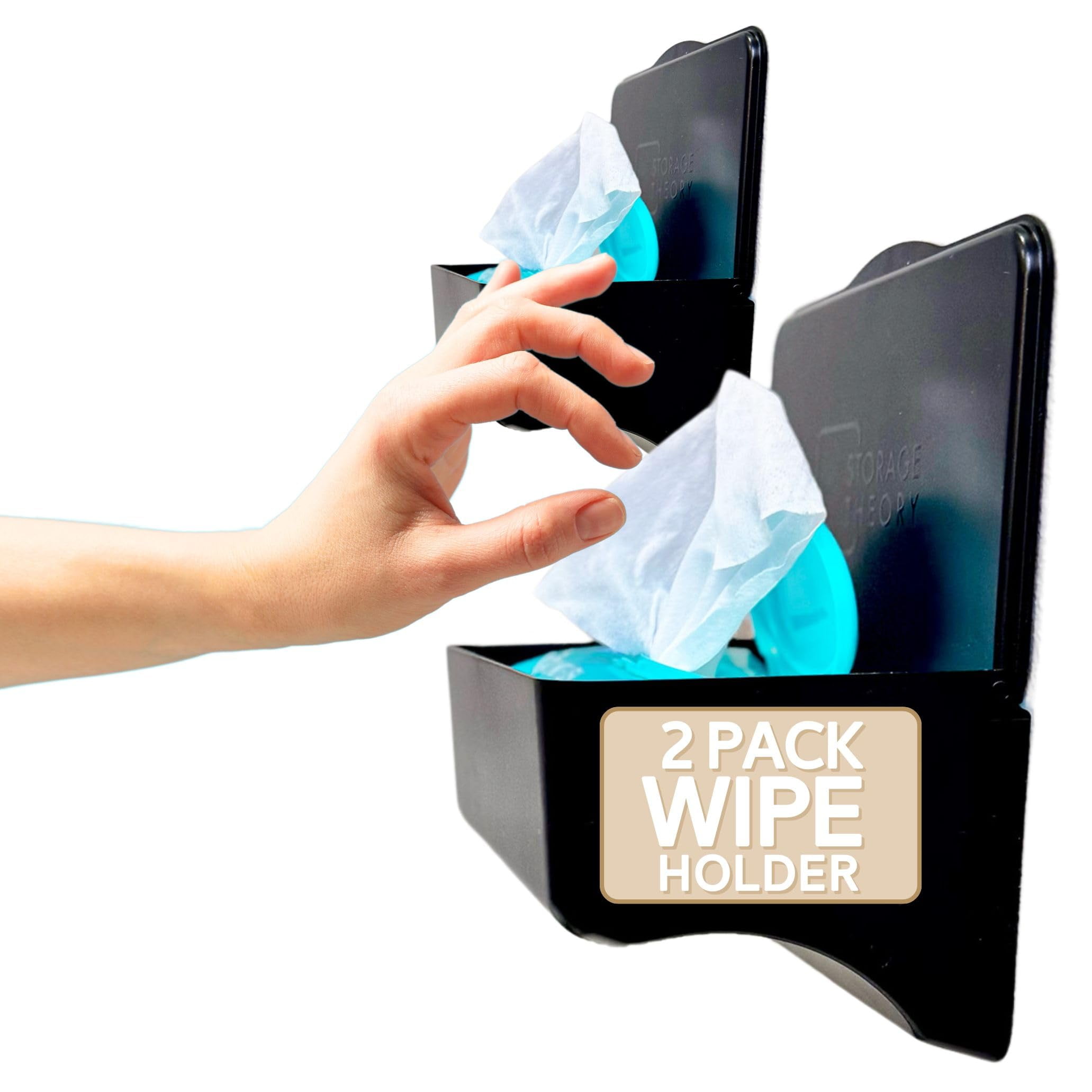 Bathroom Wipes Holder Dispenser with Shelf, Wall Mounted Storage ...