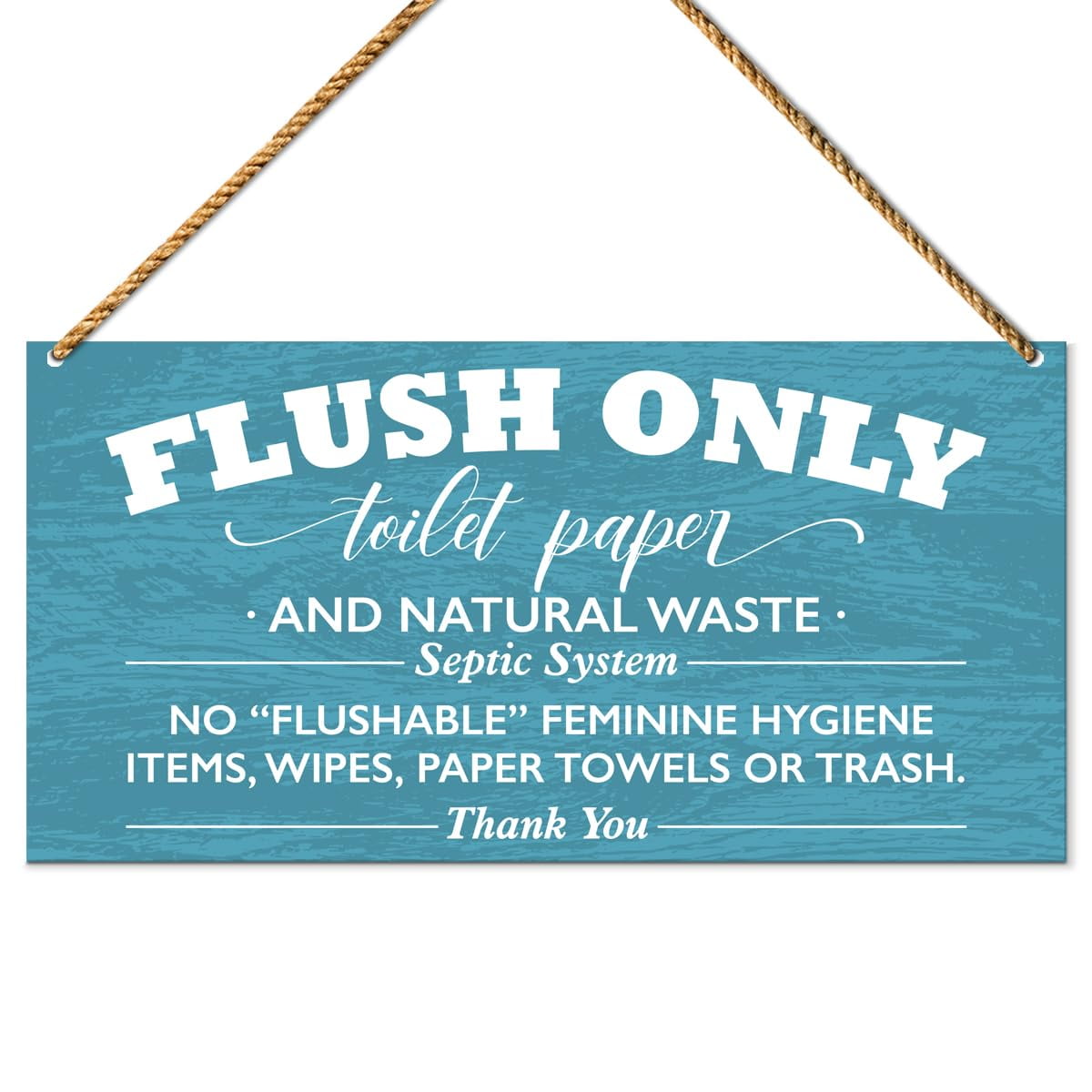 Bathroom Wood Sign Decor, Guest Bathroom Decoration Toilet Wall ...