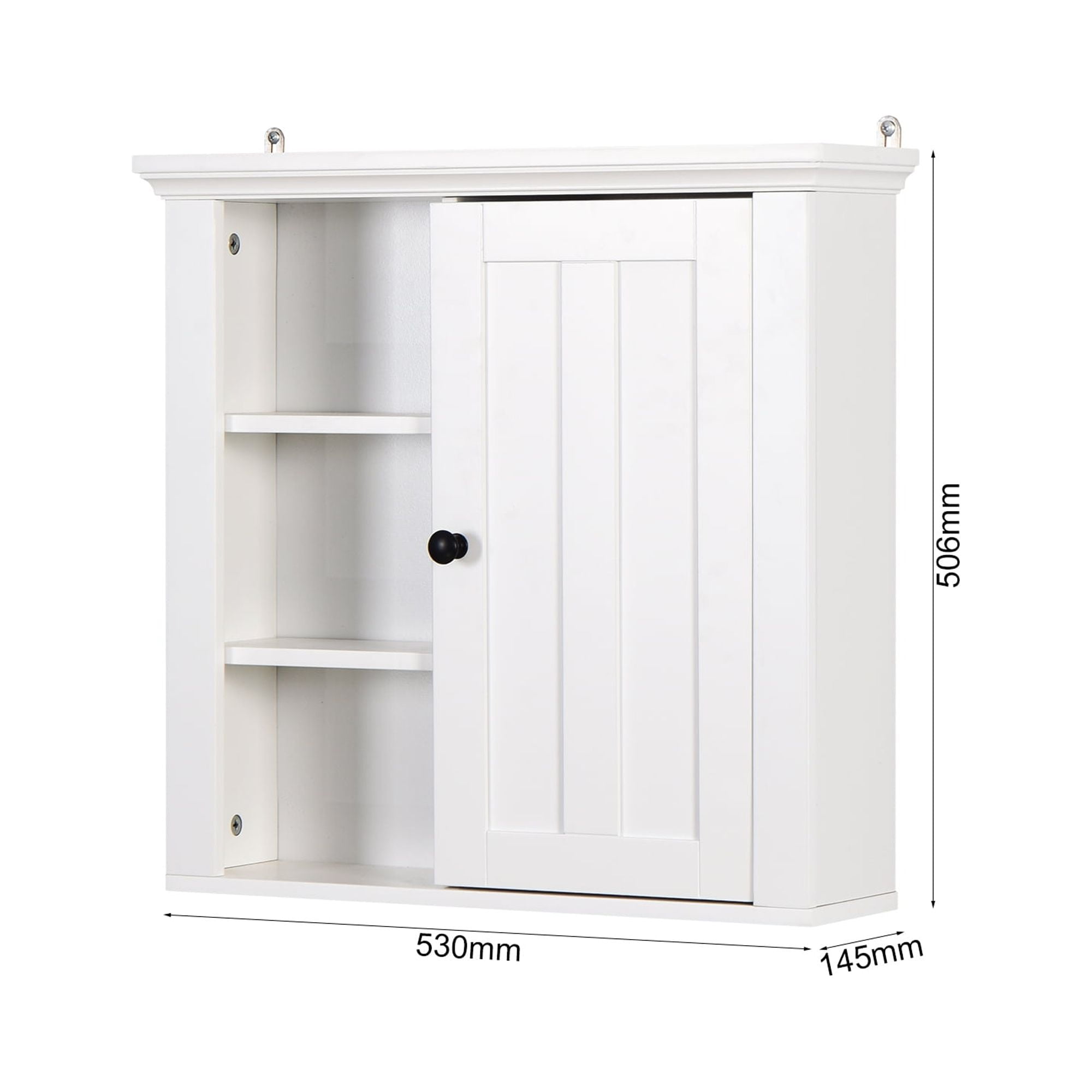 Bathroom Wooden Wall Cabinet with a Door 20.86x5.71x20 inch - Walmart.com