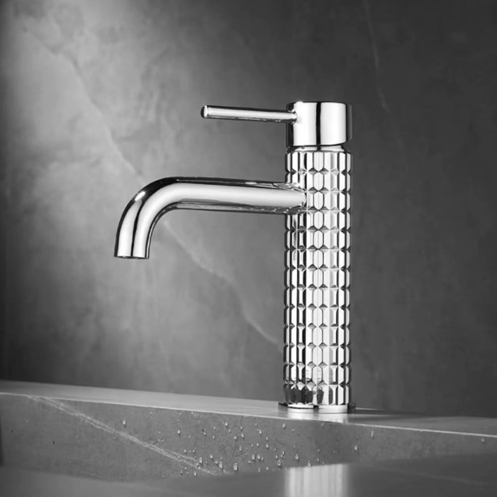 Bathroom basin faucet artistic carved sink hot and cold mixing faucet ...