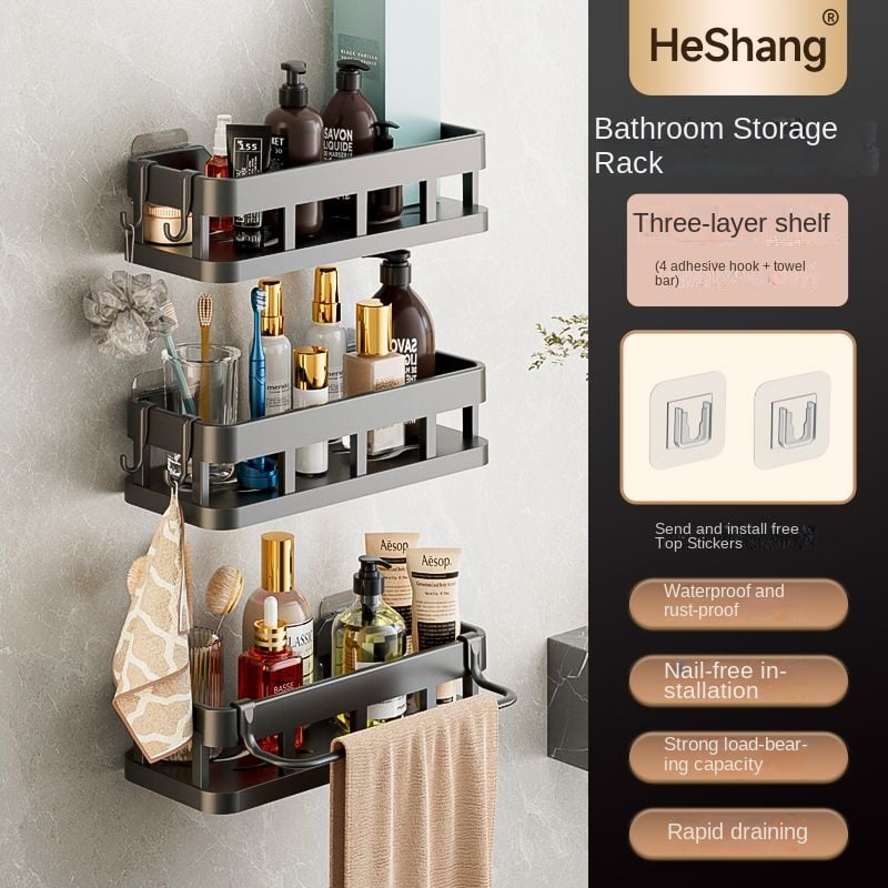 Bathroom corner shelf kitchen and bathroom storage wall-mounted corner ...