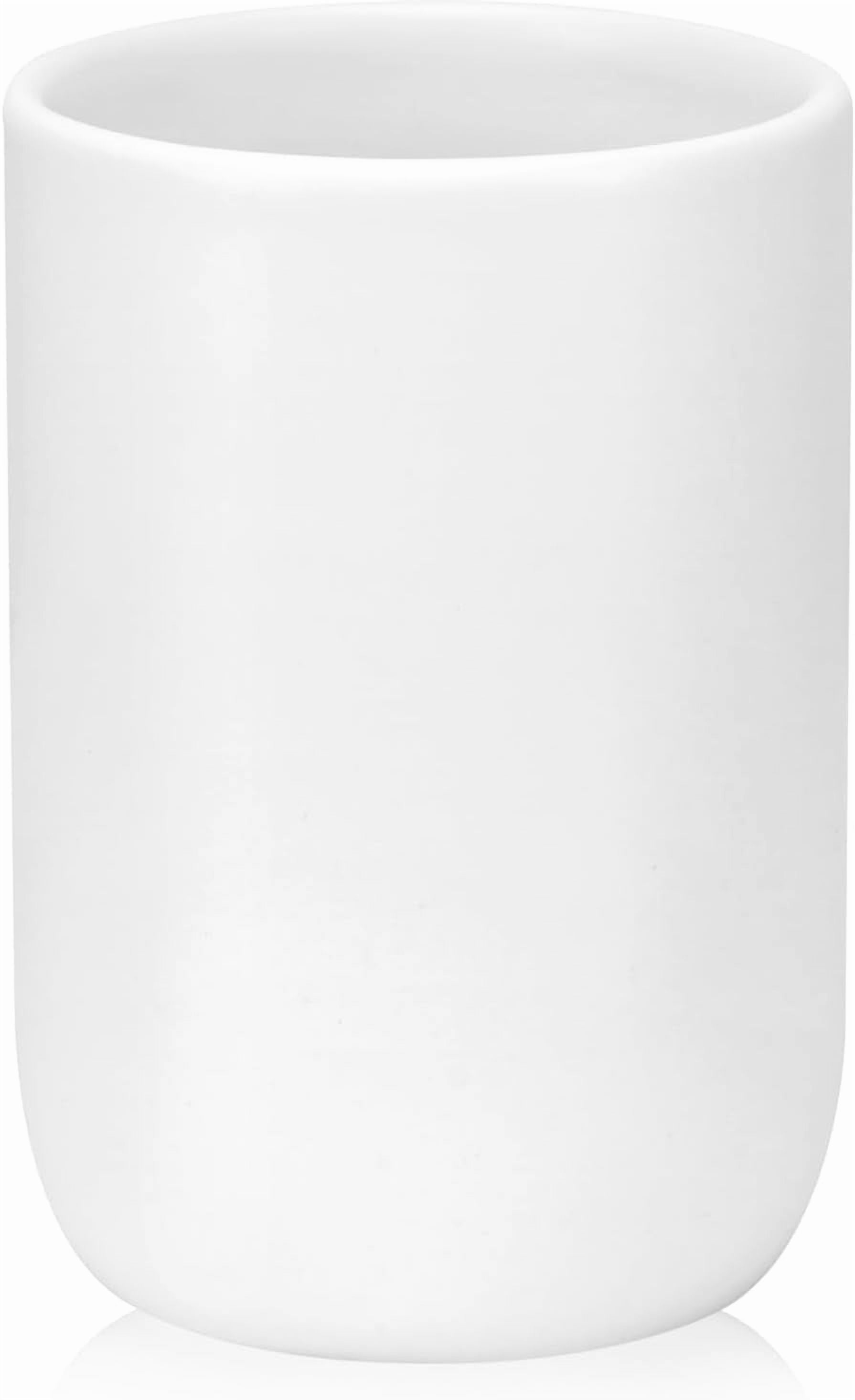 Bathroom cup-style ceramic toothbrush cup 12.6 ounces reusable ...