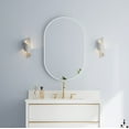 FORCLOVER 24x40 Inch Wall Mounted Oval Mirror, Oval Bathroom Mirrors ...