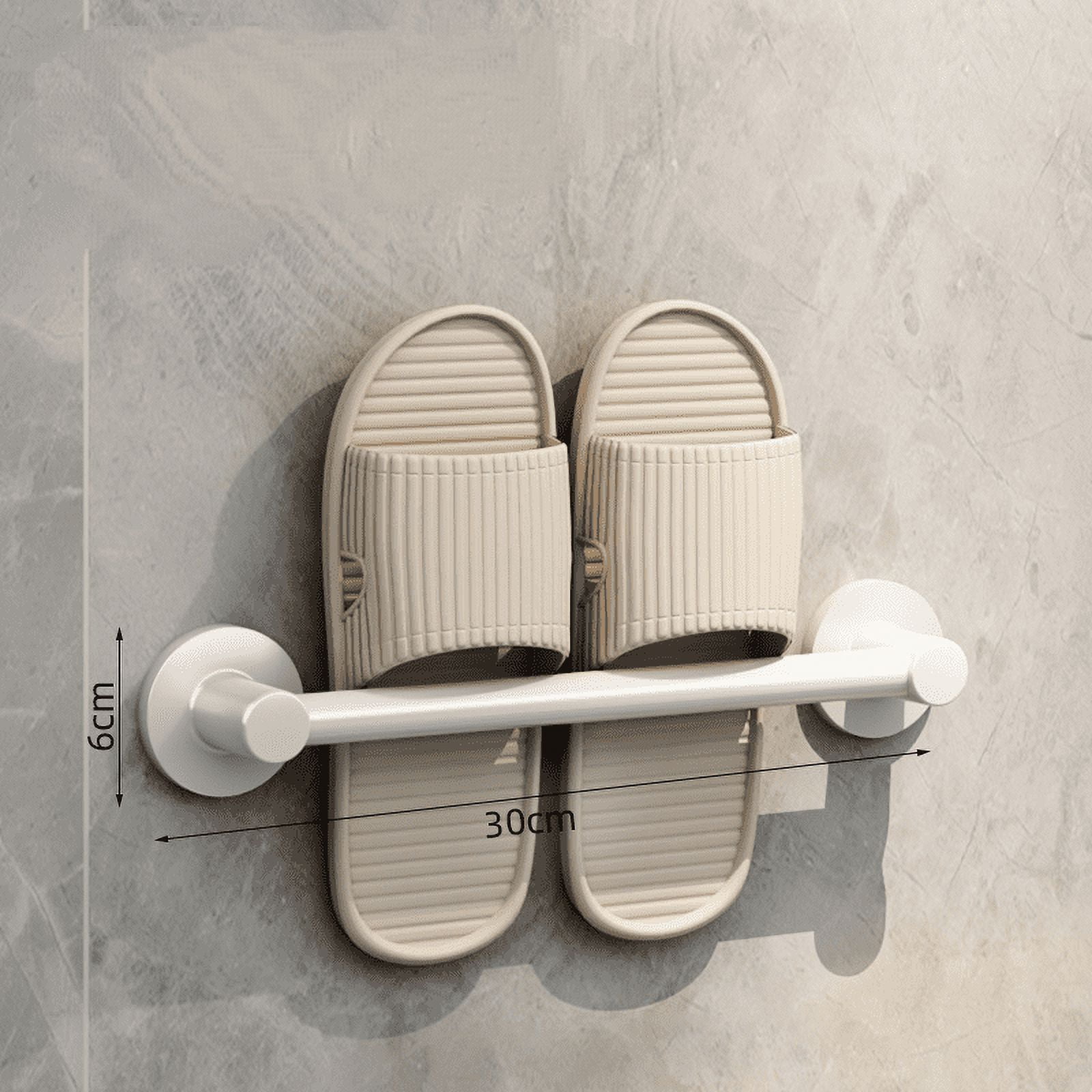 Bathroom slipper rack Drain shelf no drilling wall hanging bathroom ...