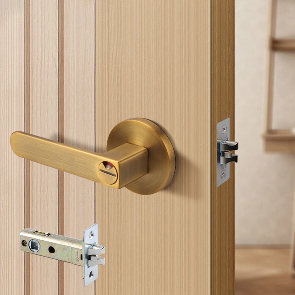 Bathroom three-pole lock with red and green indicator lock indoor door ...