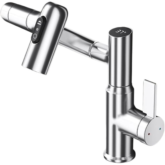 Bathroom washbasin Black Gold Faucet Basin Light Luxury Rotating Mixing ...