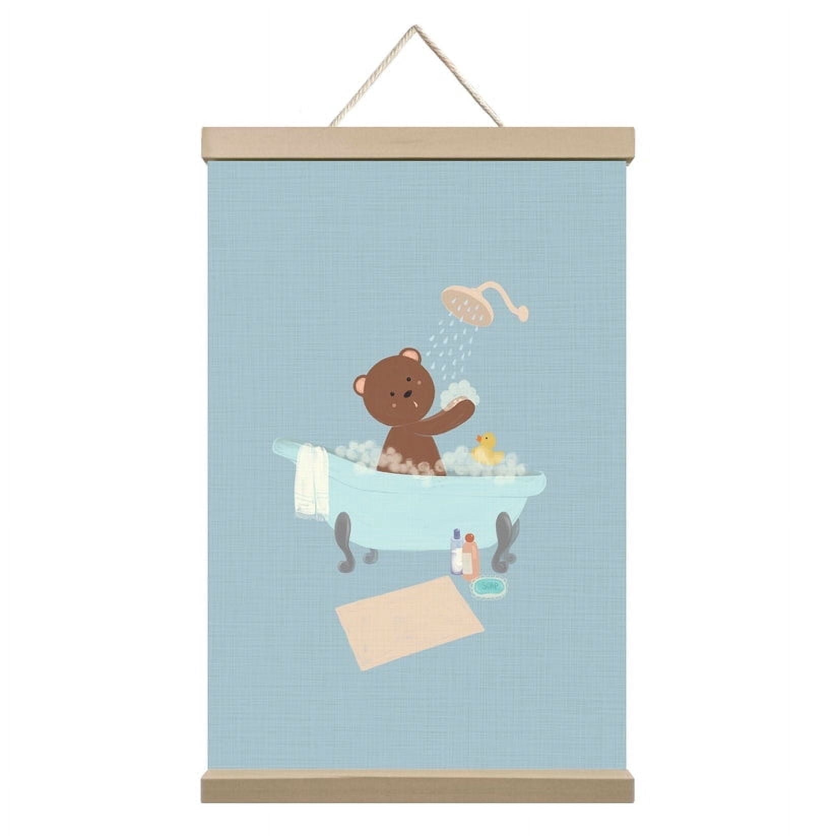 Bathtime for Little Bear - Wall Art Decor - Walmart.com