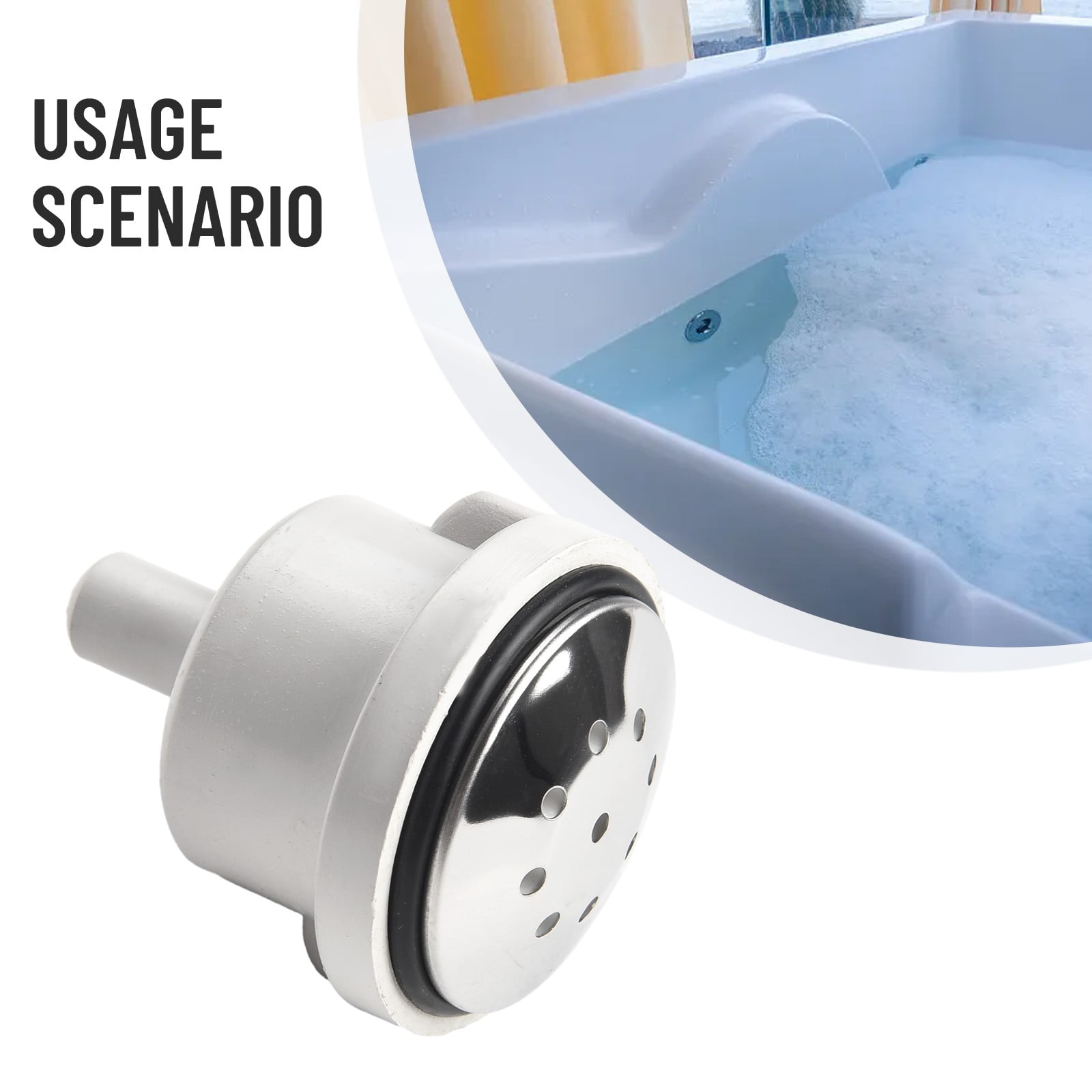 Bathtub Air Jet 9 Hole Spa Massage Pool Air Bubble For Family Bathtub ...