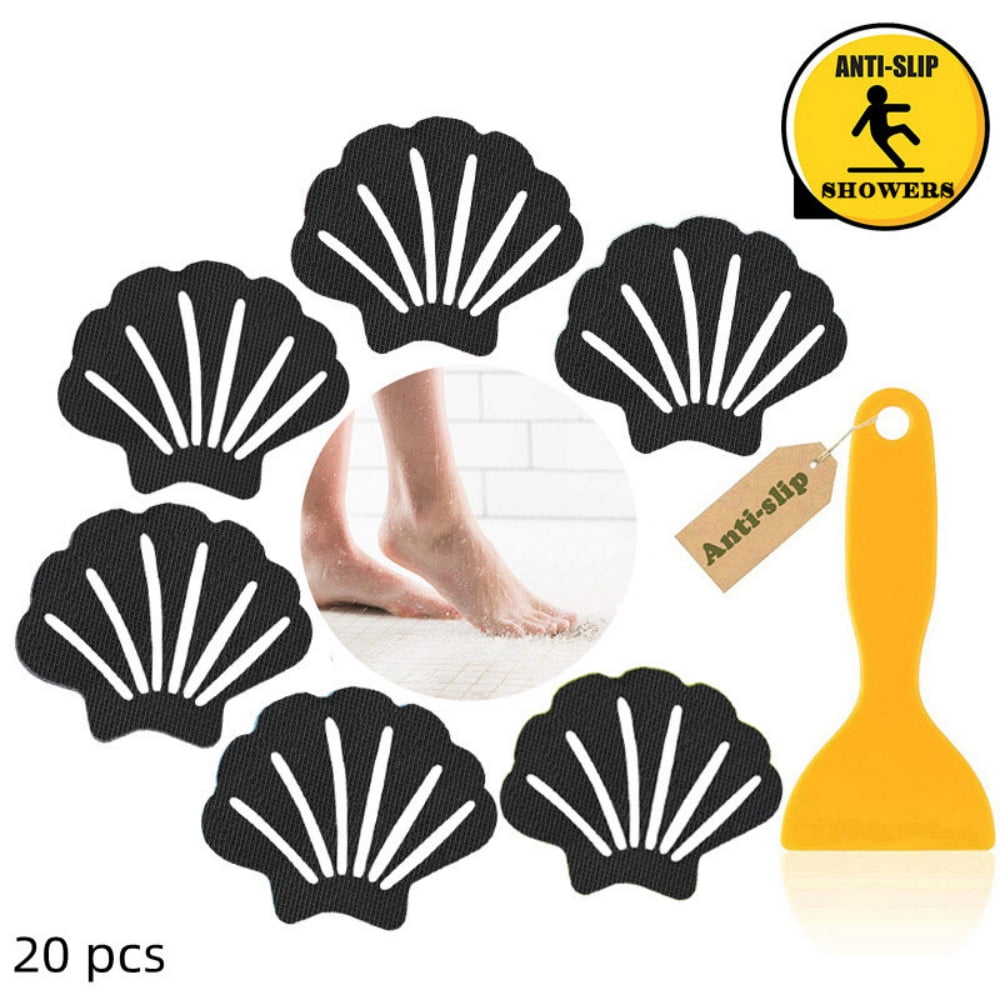 Bathtub Anti-Slip Stickers,20 Pieces Shell Style Safety Treads Adhesive ...