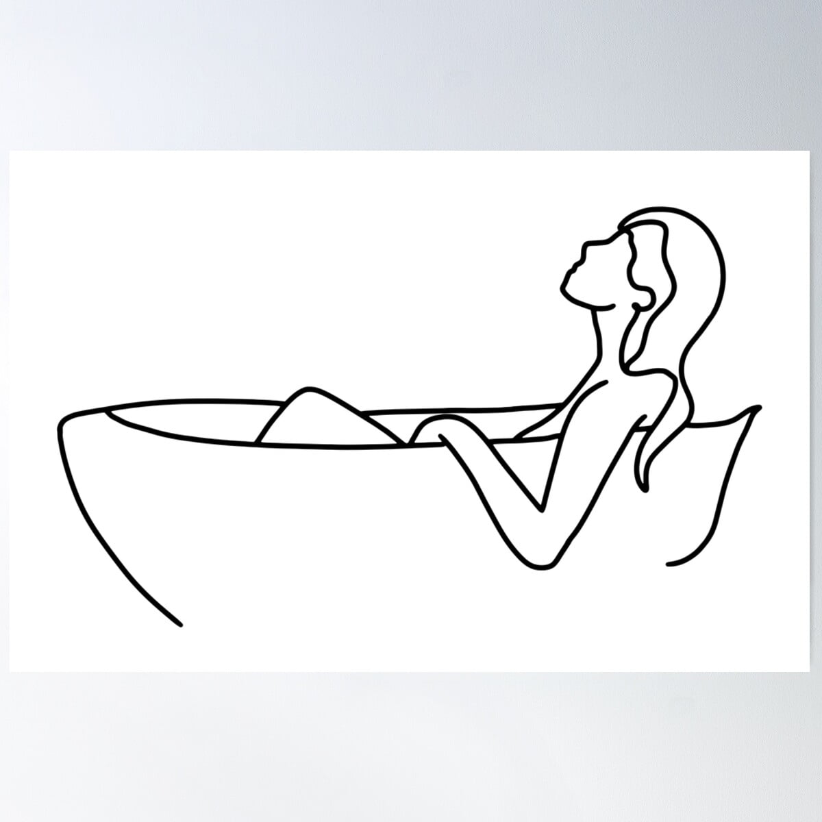 Bathtub Beauty - Stickers - Prints - Bathroom Decor - Minimal Artwork ...