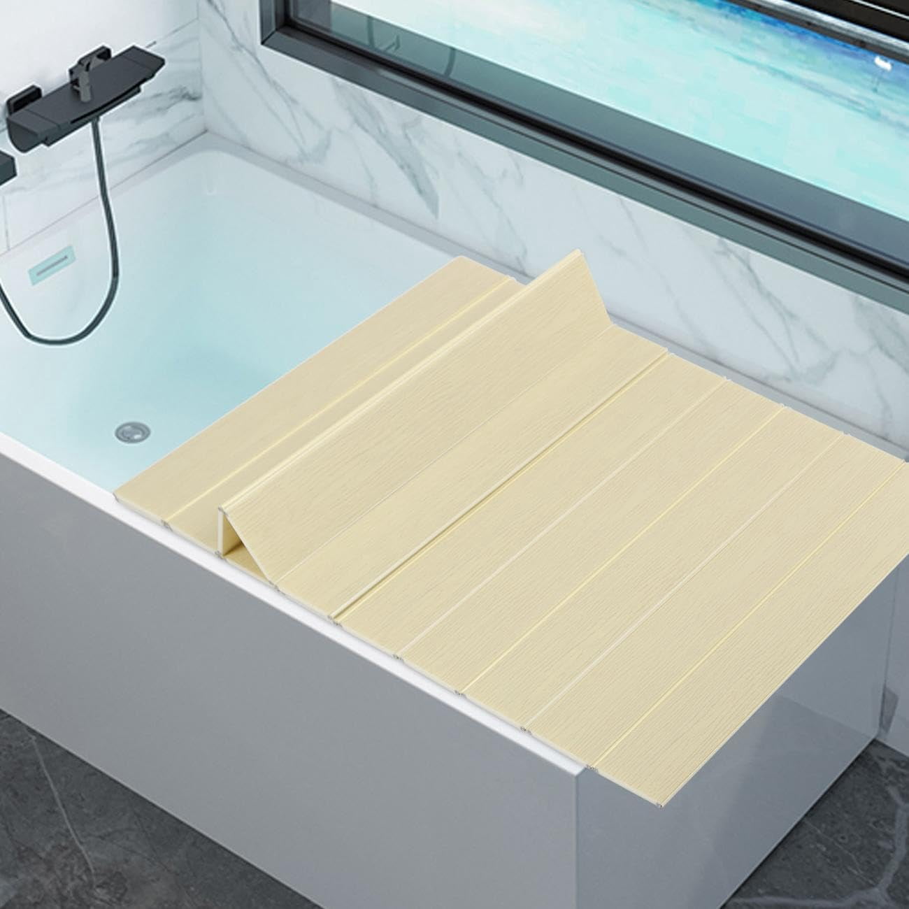 Bathtub Cover - Foldable Bathtub Cover, Tub Cover for Bathtub, 59''L x ...