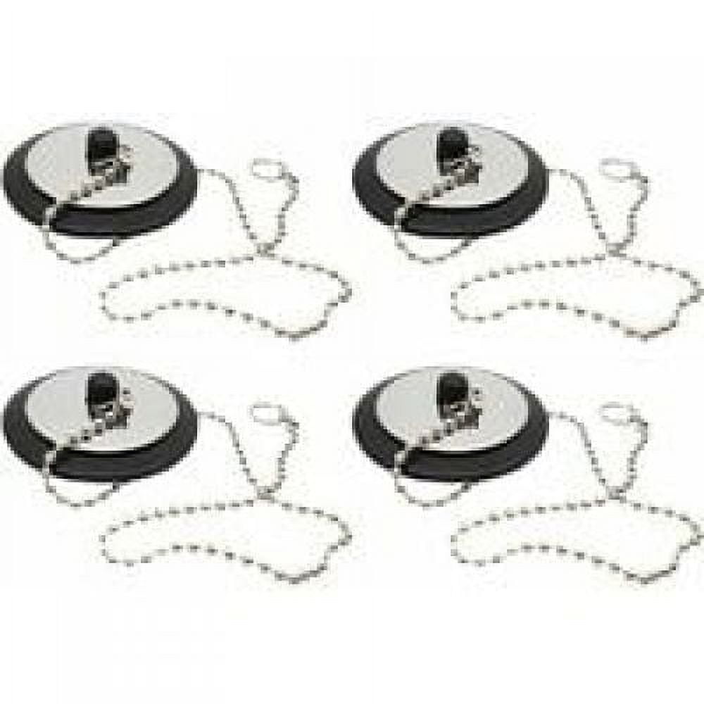 Bathtub Drain Cover for Kitchen Sink, Chrome Plated Rubber Bath Tub ...