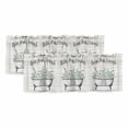 Bathtub Eucalyptus Leaves Valances for Windows, Farmhouse Botanical ...