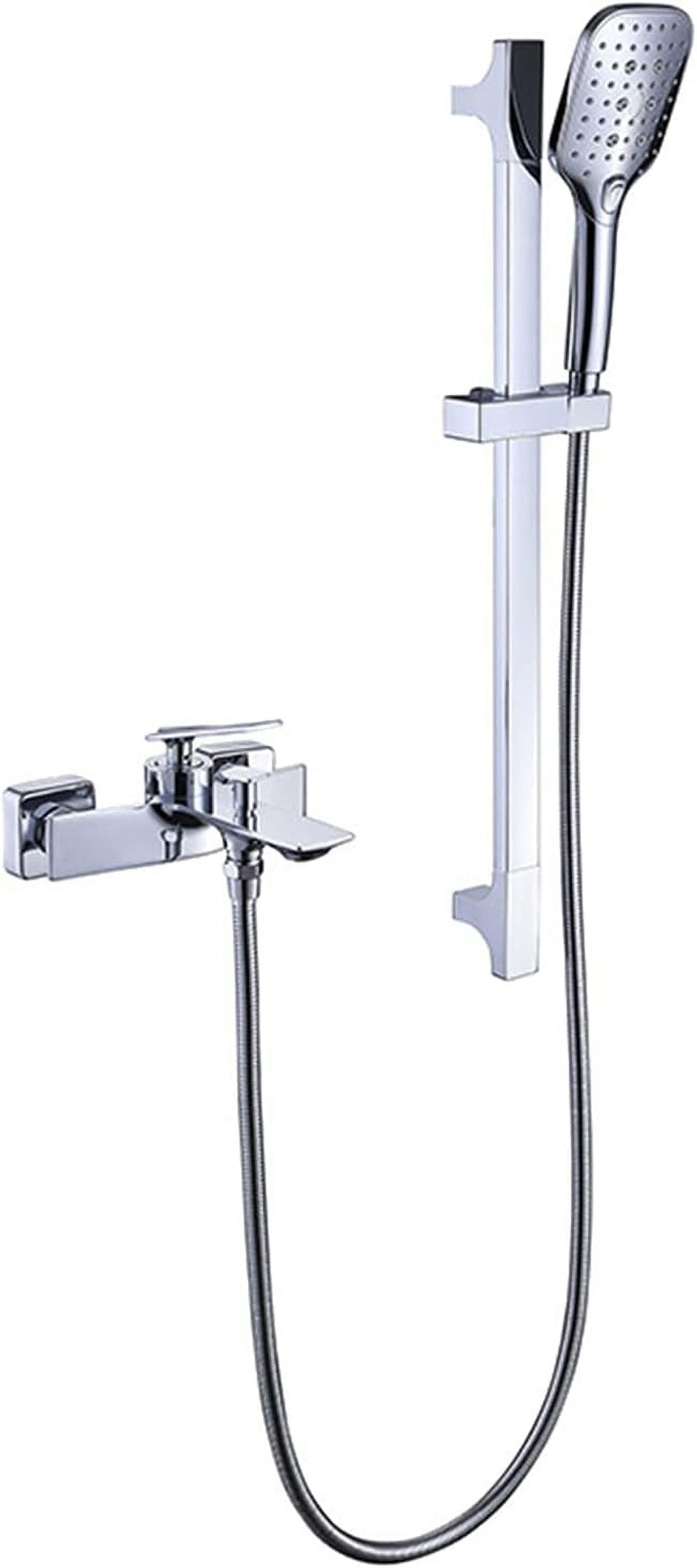 Bathtub Fauce Copper Shower Set, Bathroom Single Handle Tub Filler with ...