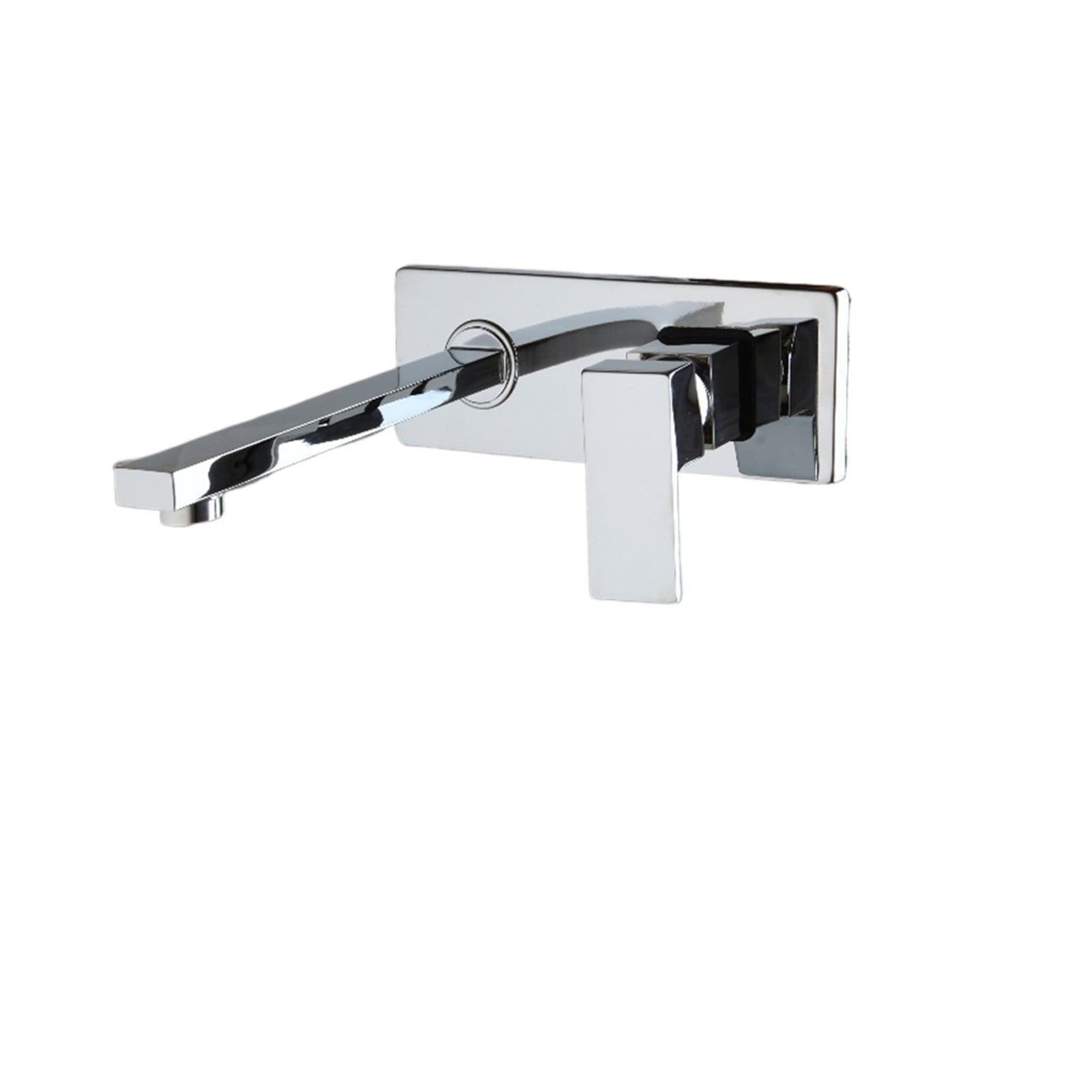Bathtub Faucet Hot Cold Waterfall Wall Mounted Water Tap, Black Chrome ...